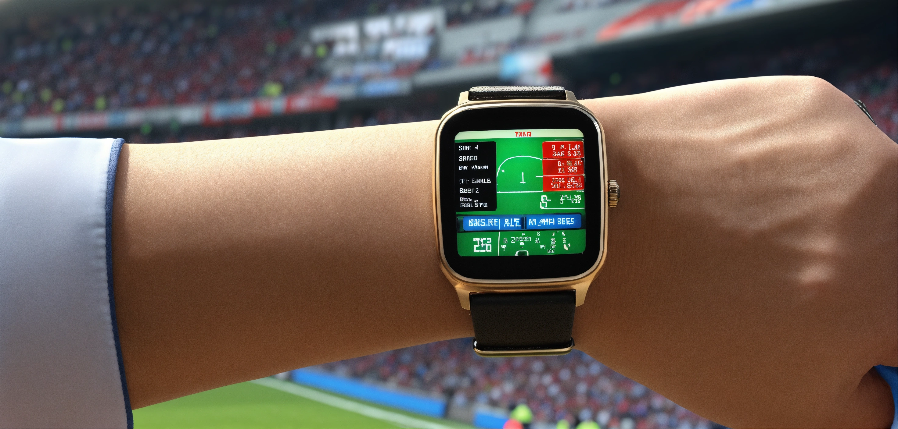 Lexica - Digital watch on the wrist of a football referee during the ...