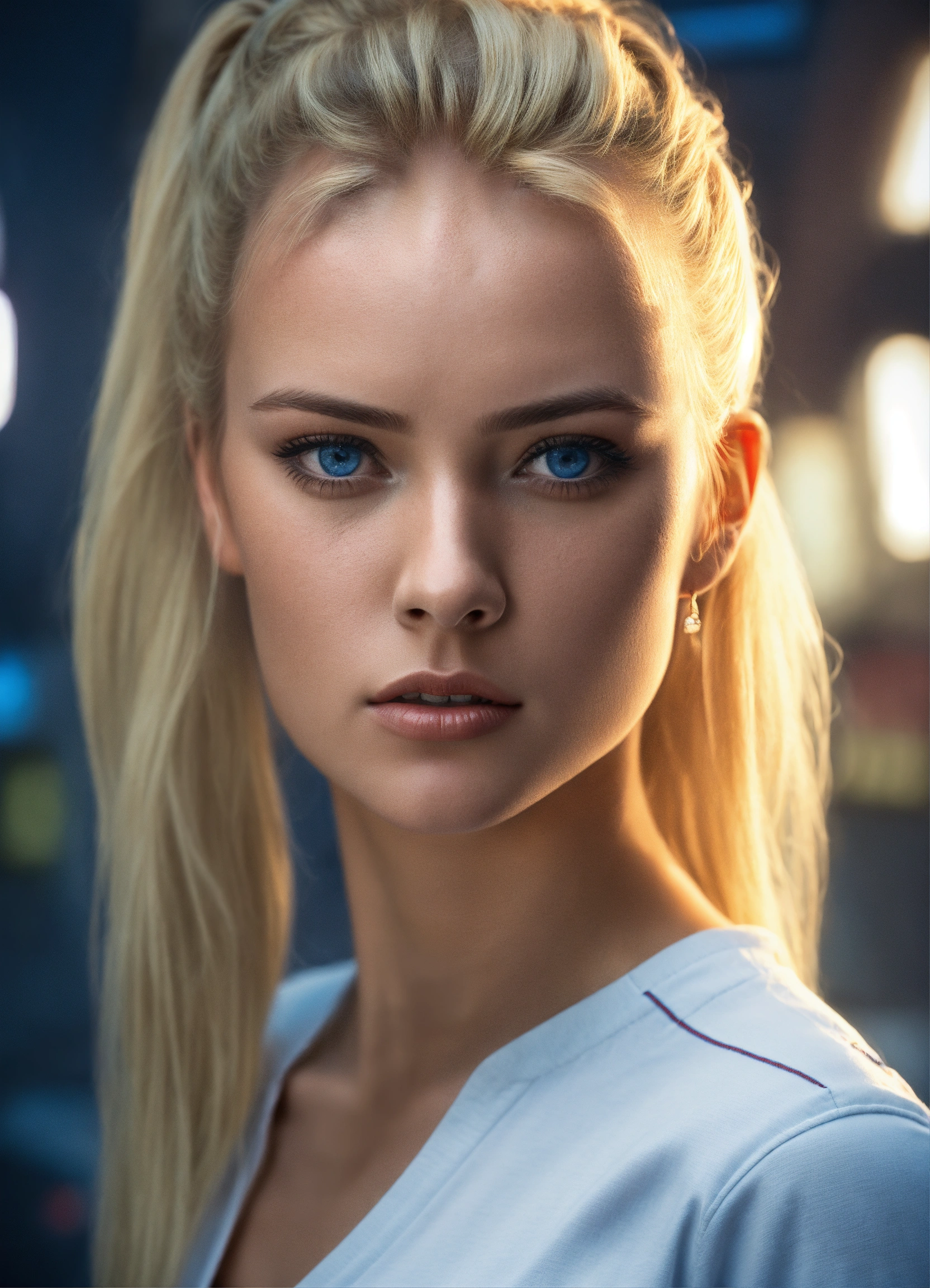 Lexica - A realistic photograph of a pretty 22-year-old woman, blonde ...