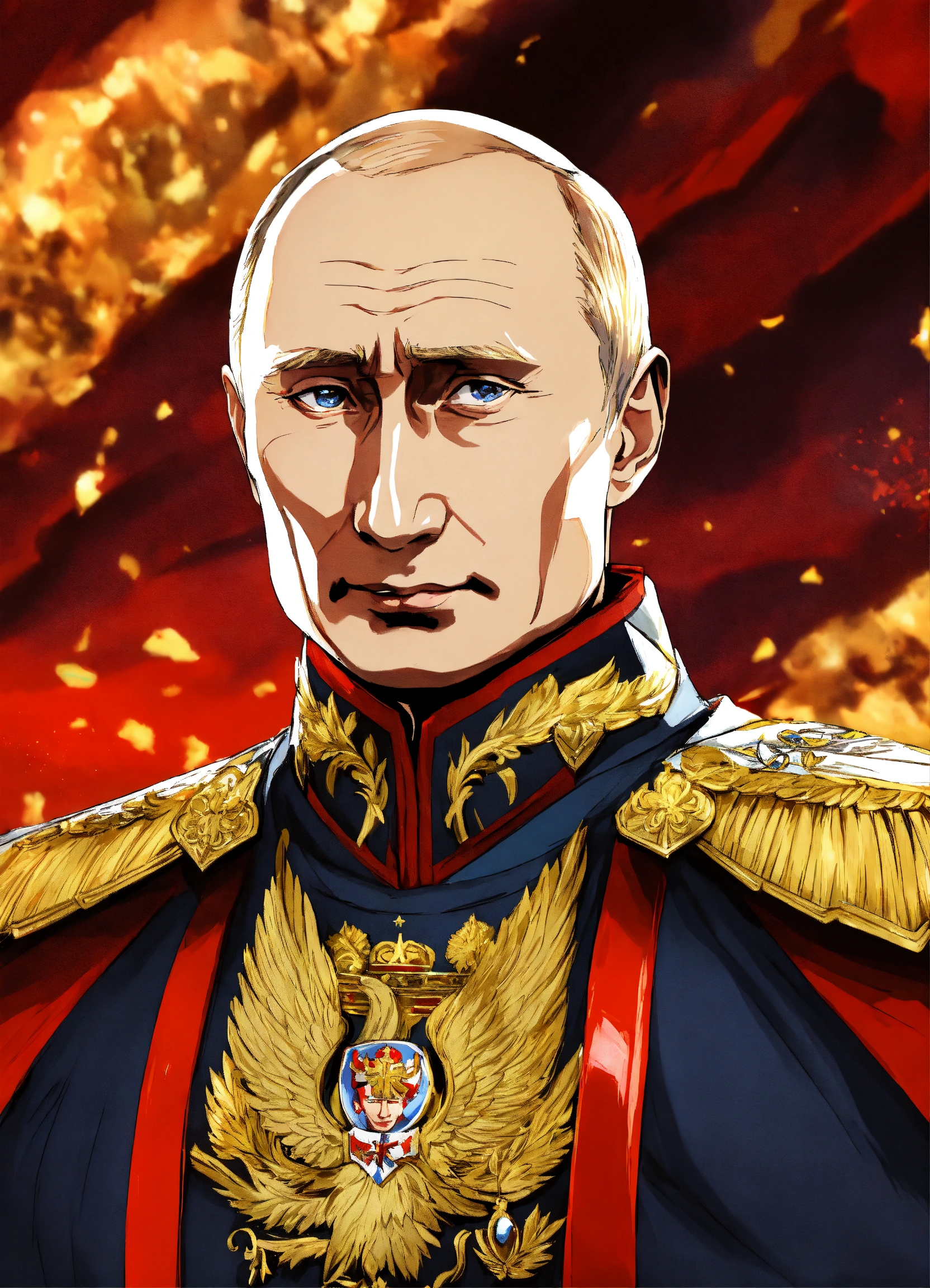Lexica - Vladimir Putin as Russia's hero anime