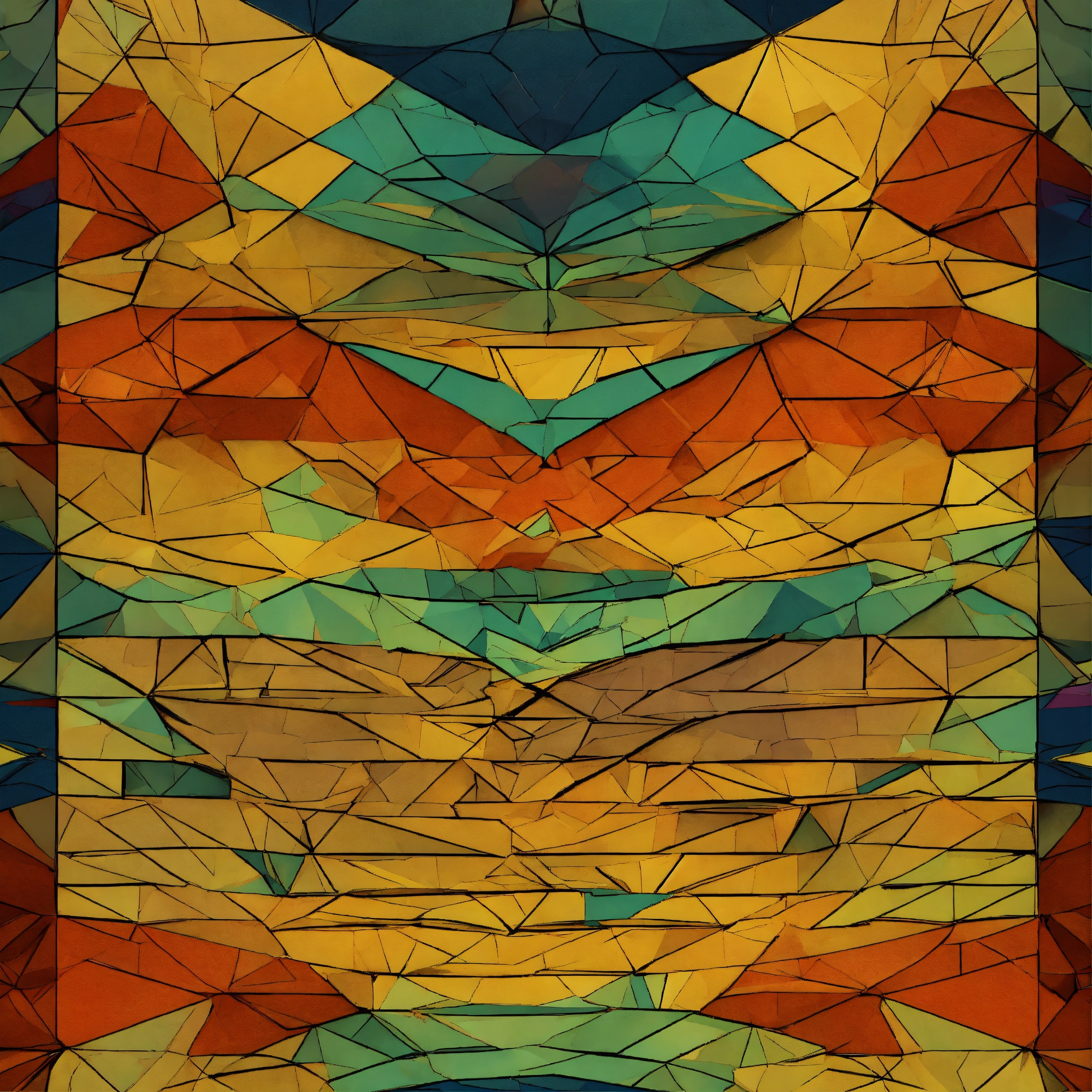 Lexica - Geometric pattern, 4k, vangoh style