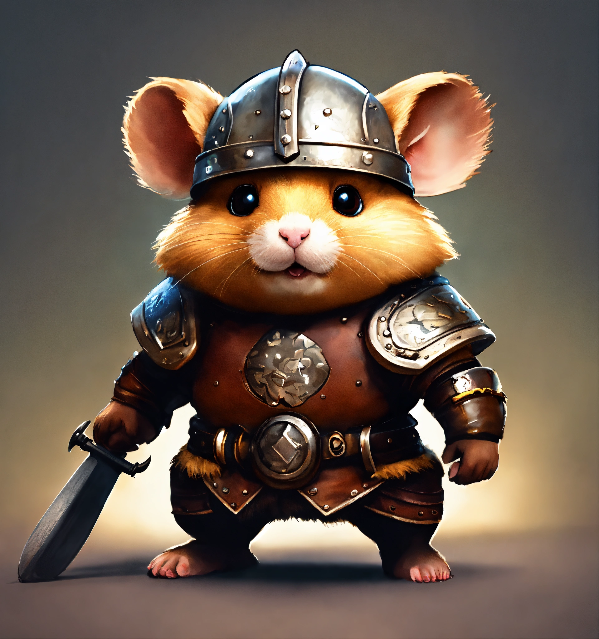 Lexica - Game character cartoonish realistic heavy metal round body ...