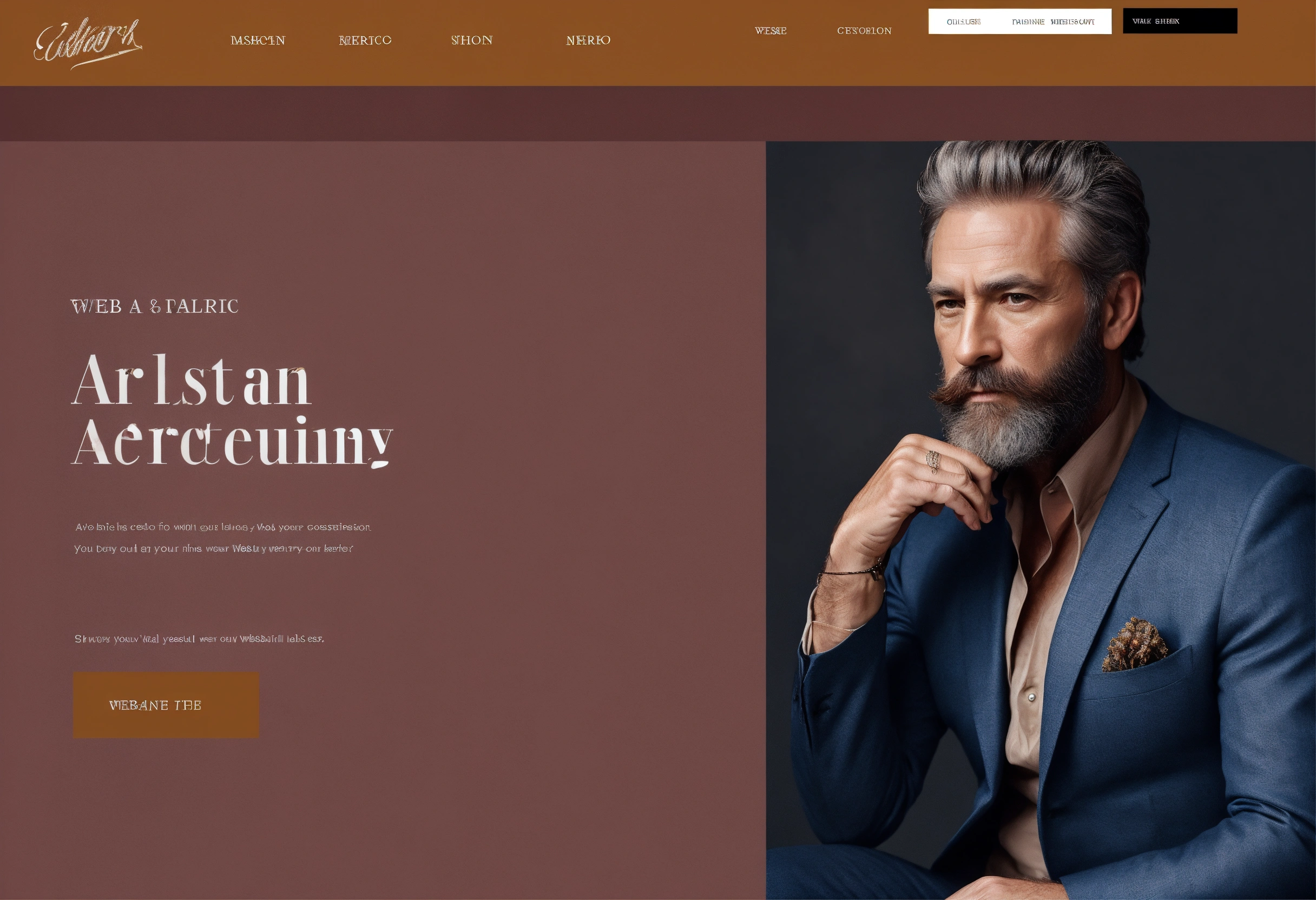 Lexica - Website template, online portfolio in colors, with very classy ...