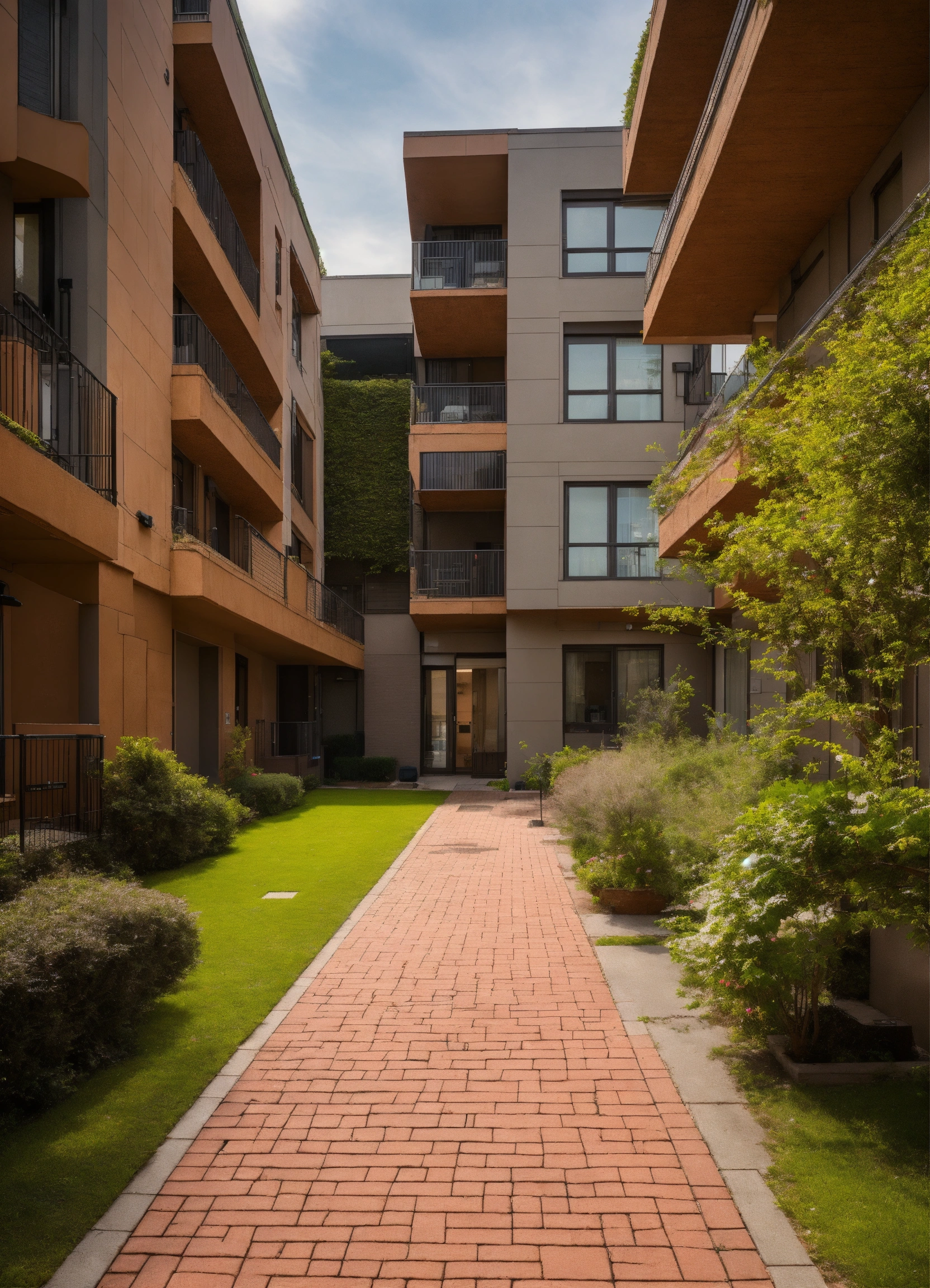 Lexica - A jogger's track with pavers where people are running which is ...