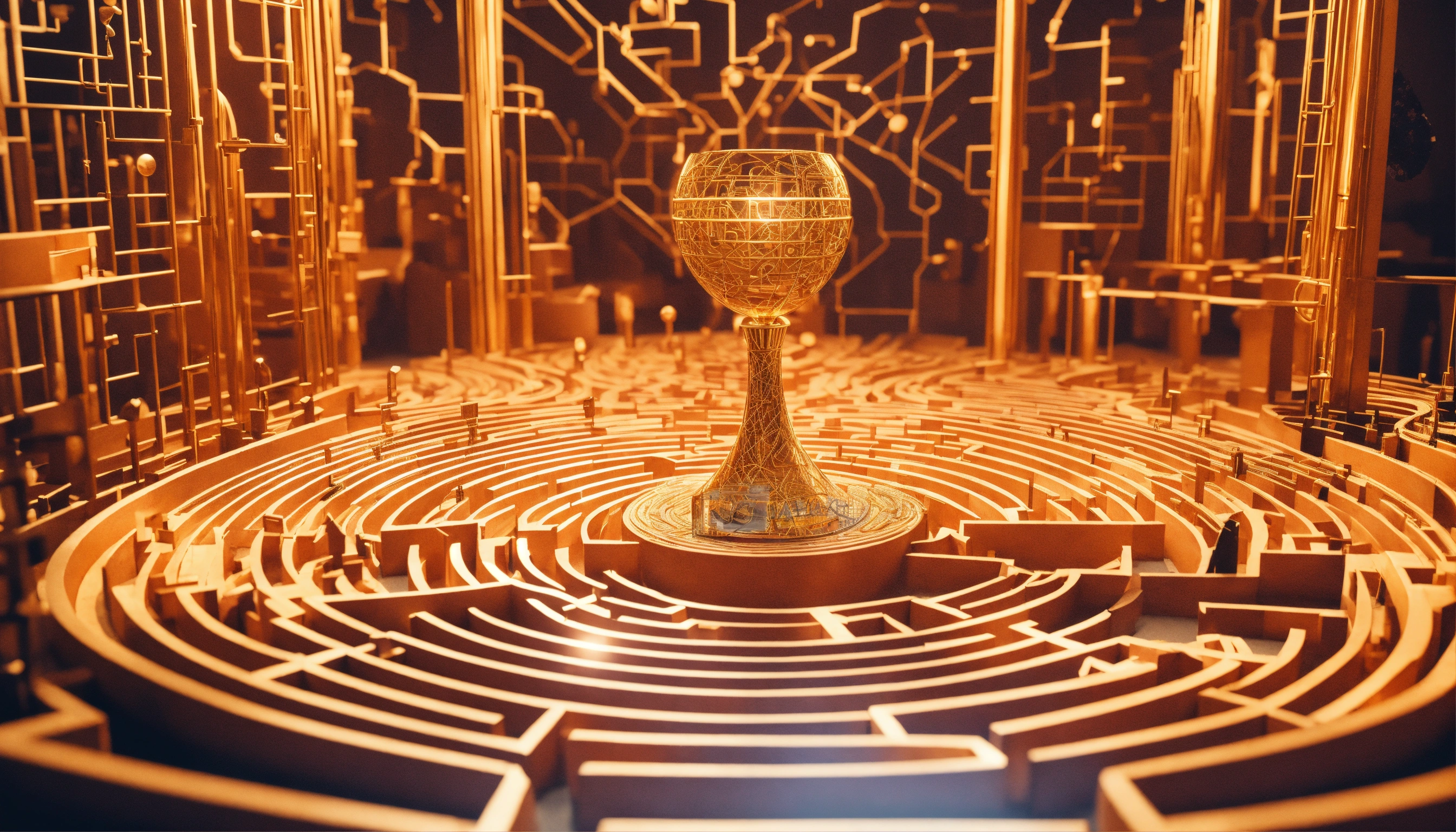 Lexica - Visualize a 3D labyrinth unraveling into a pathway leading to ...