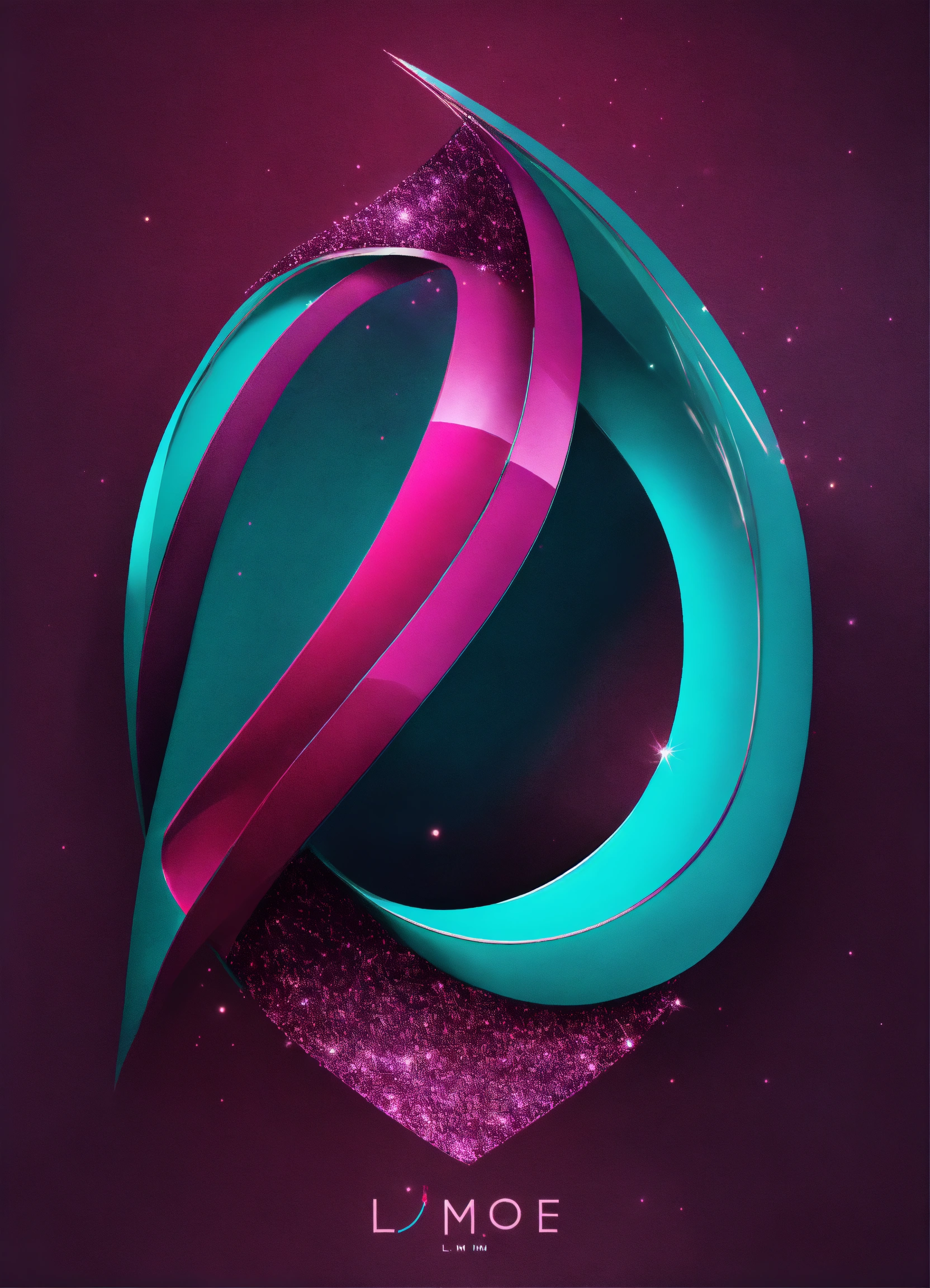 Lexica - Brand logo with outline of curve of her back shape, abstract ...