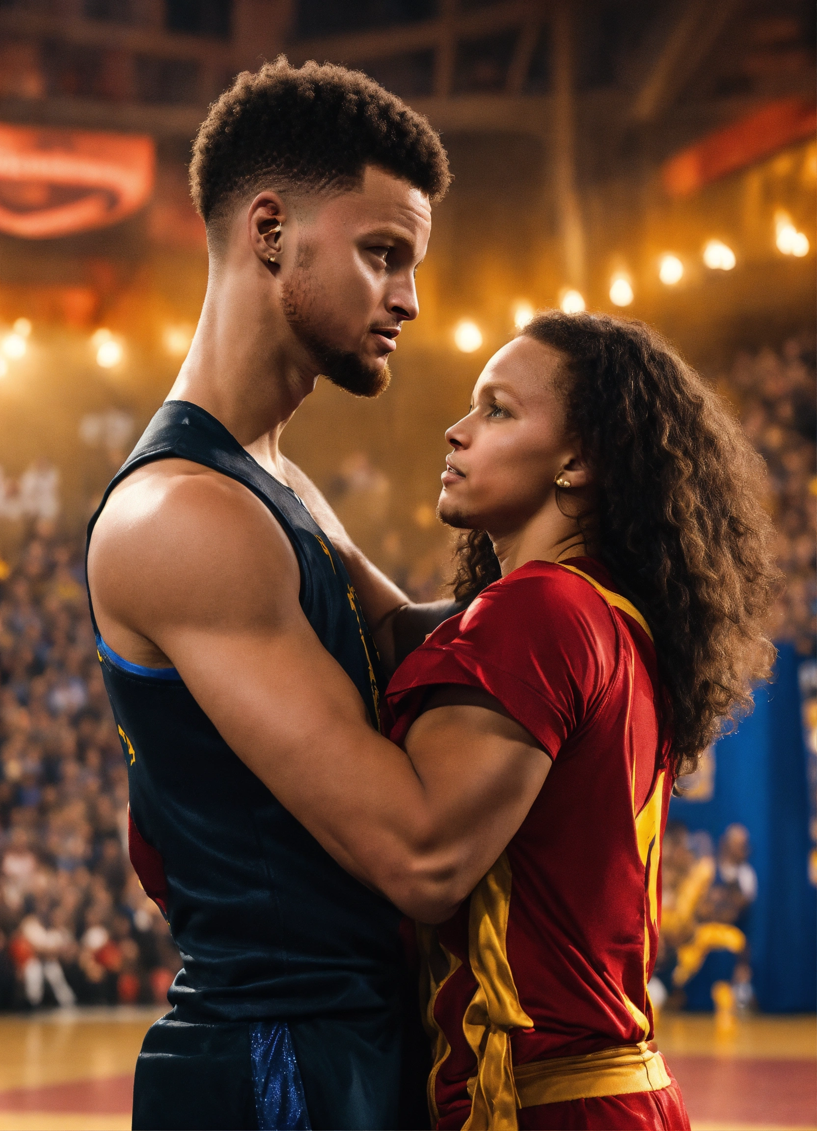 Lexica - Photo realistic shot of harry potter and steph curry as ...