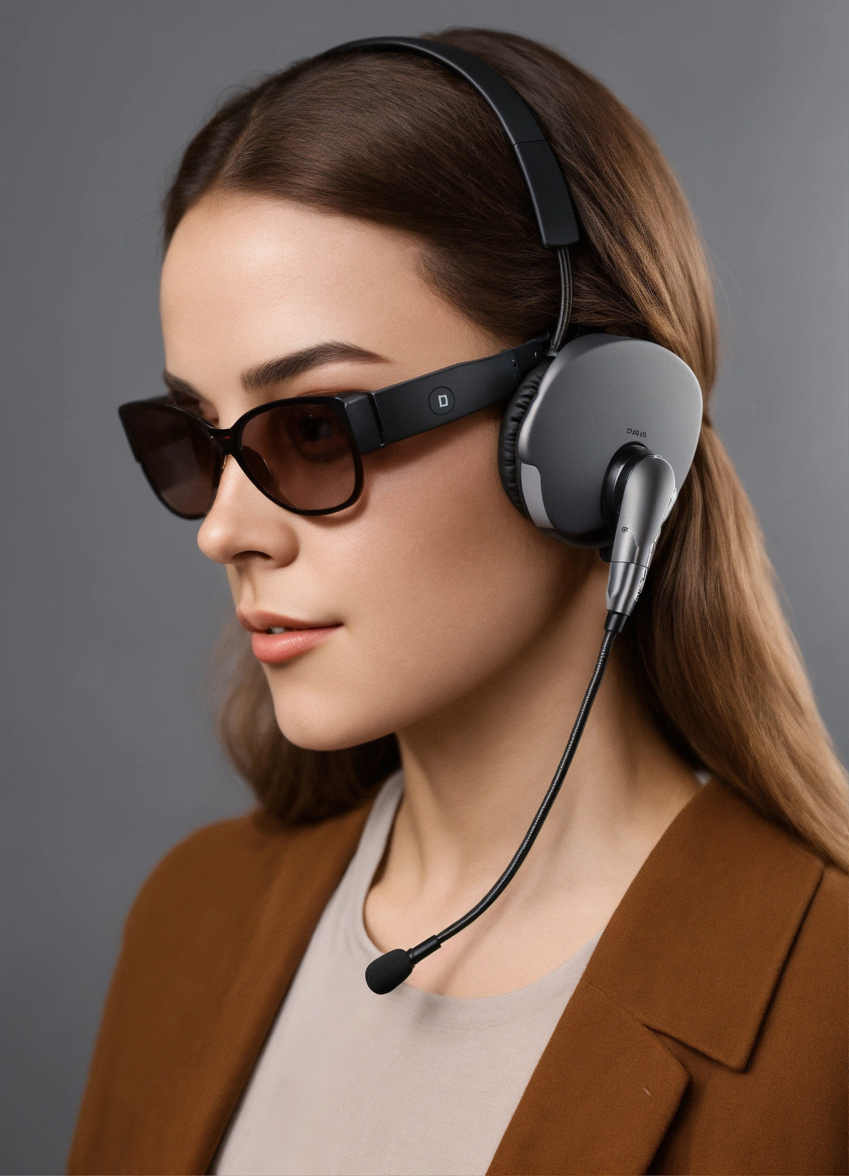 Lexica - Smart elegant small headset on visually impaired individual ...