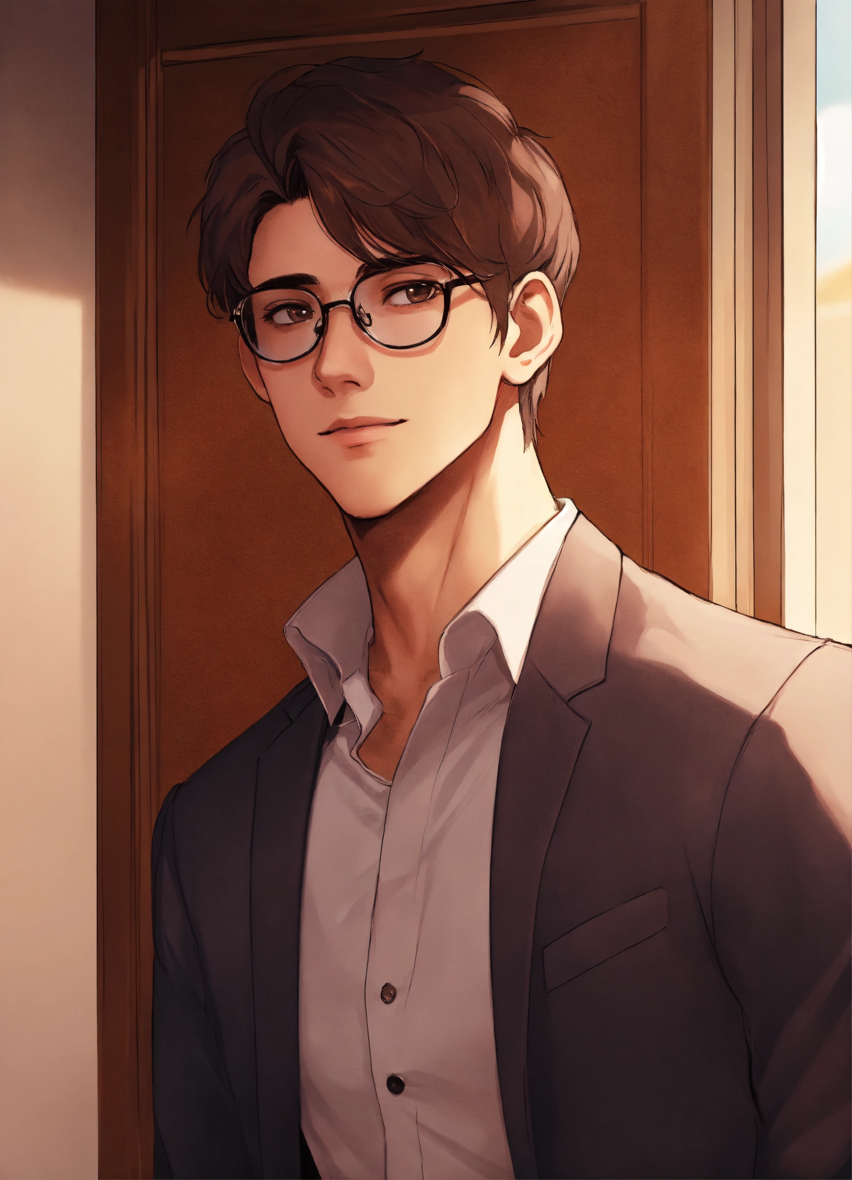 Lexica - Comic character Nole 18 years old Nole with dark brown hair ...