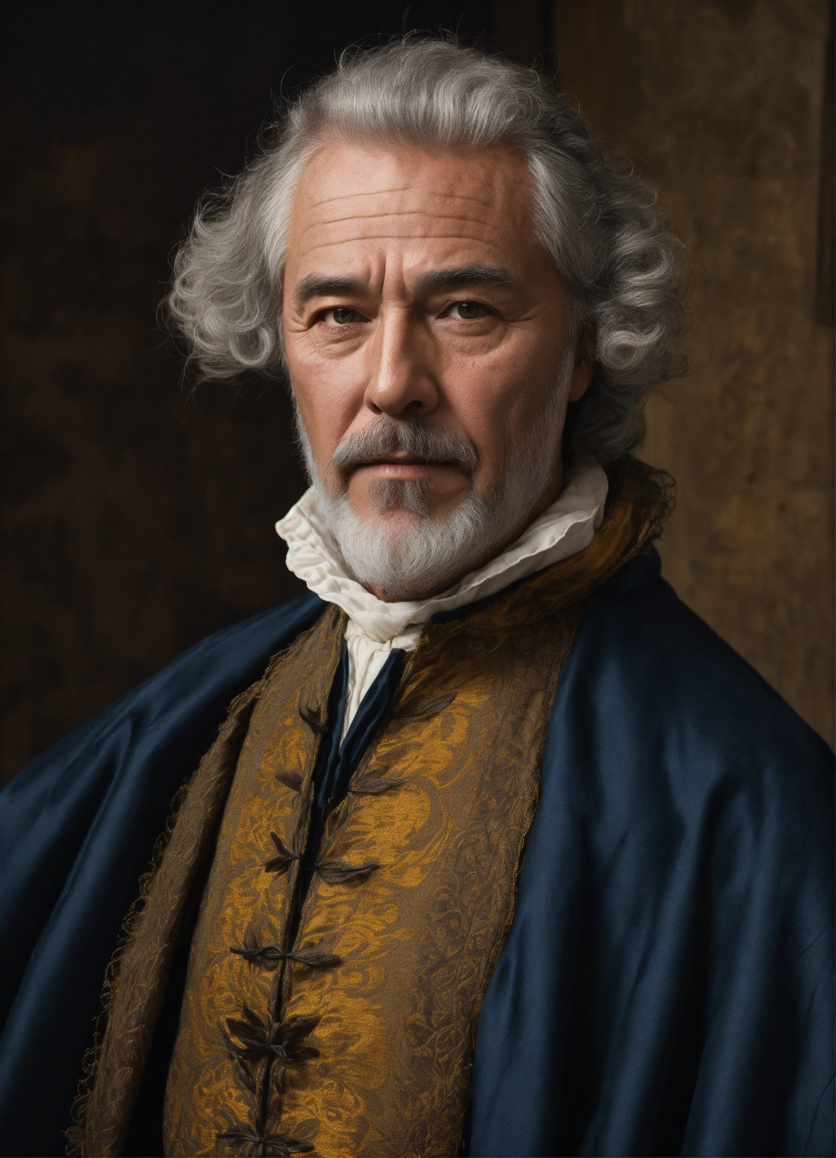 Lexica - A 50 year old man in 1600s costume a little graying hair and ...