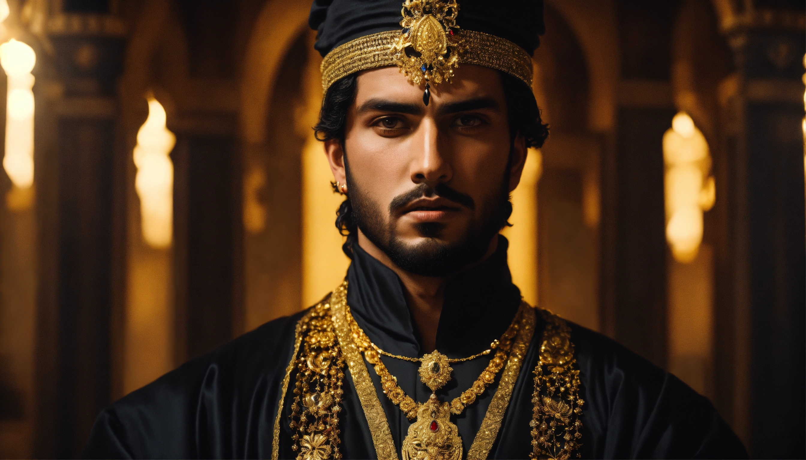 Lexica - Dramatic portrait of a young and handsome villainous medieval ...