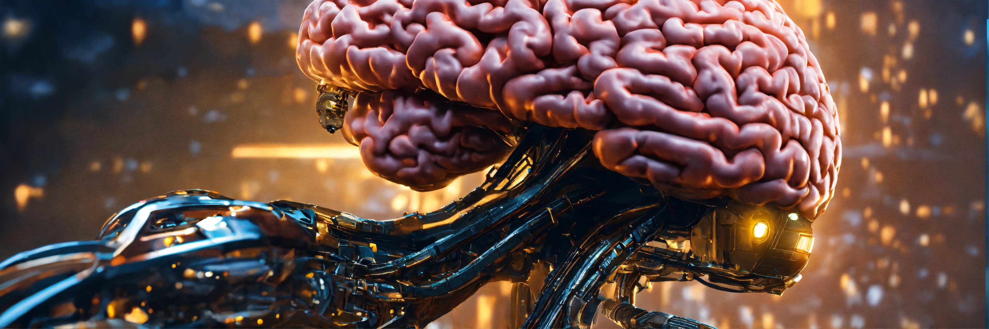 Lexica - Human brain with an AI god holding it hovering above the AI ...