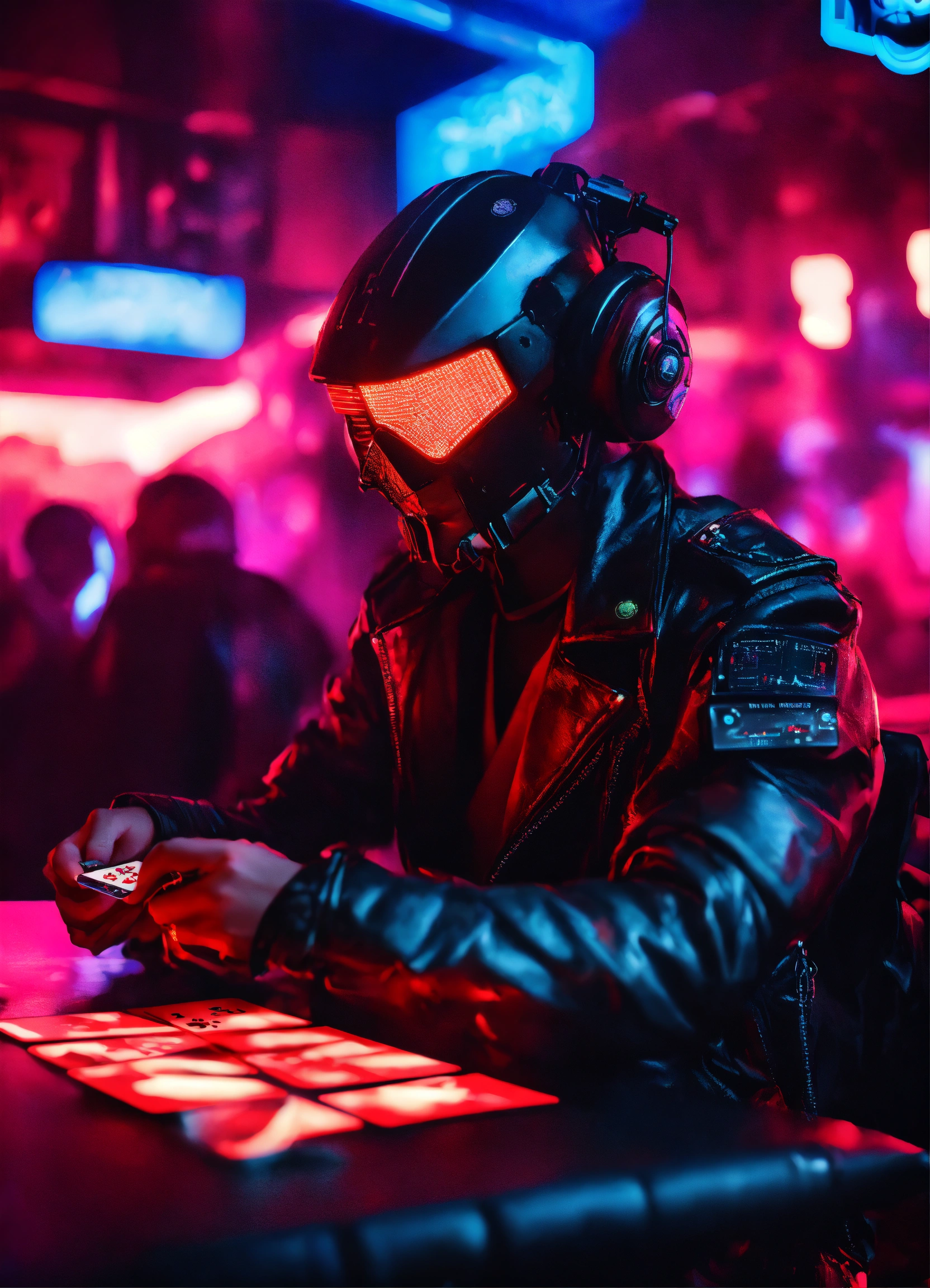 Lexica - Dark aesthetic, a alien cyborg with electronic screen in the ...