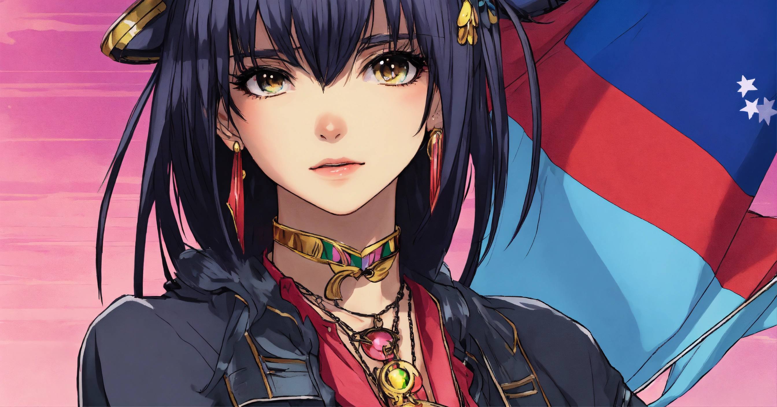Lexica - A Magical transgender girl with emo cut black hair, bangs that ...