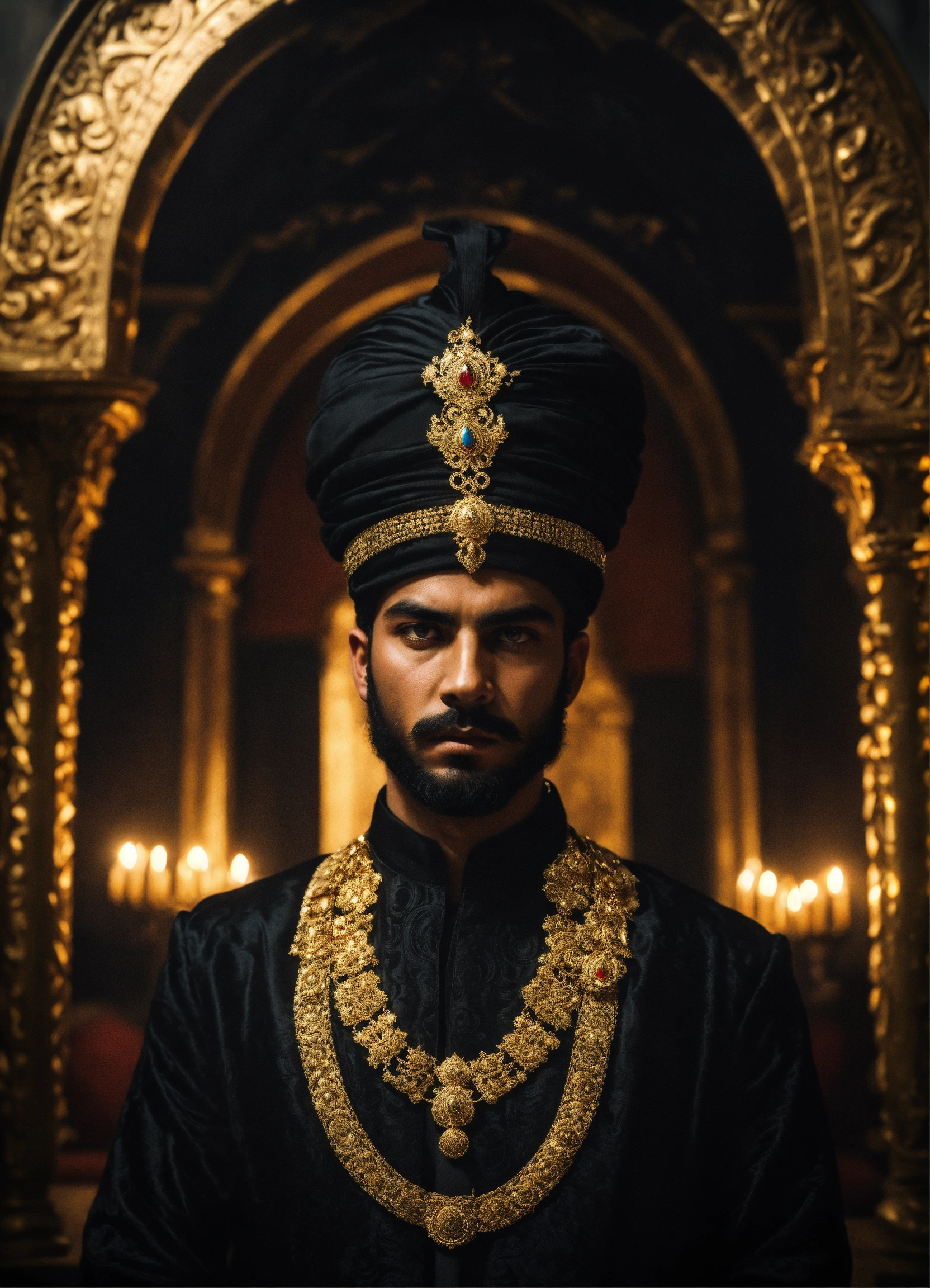 Lexica - Dark, mysterious and dramatic portrait of a young handsome ...