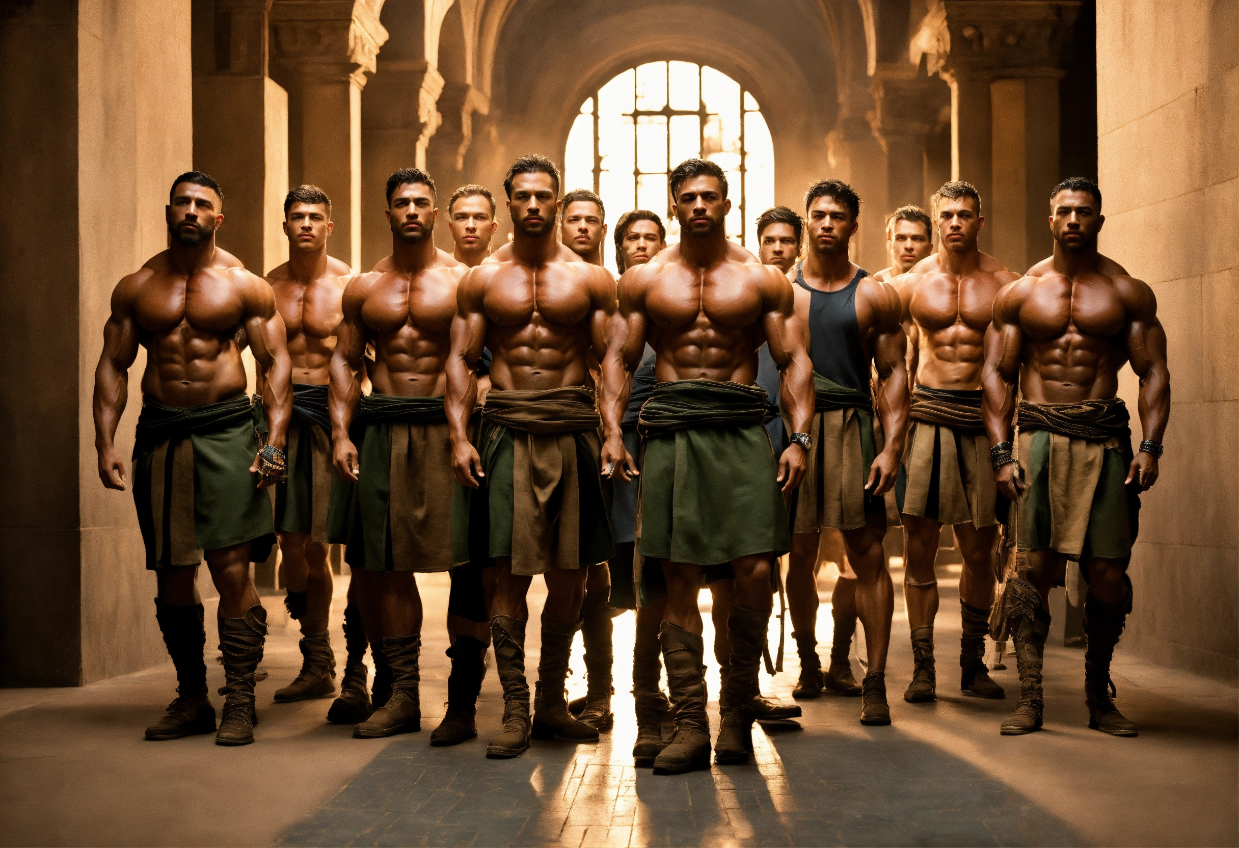 Lexica - Full body shot of a group of different stunningly handsome ...