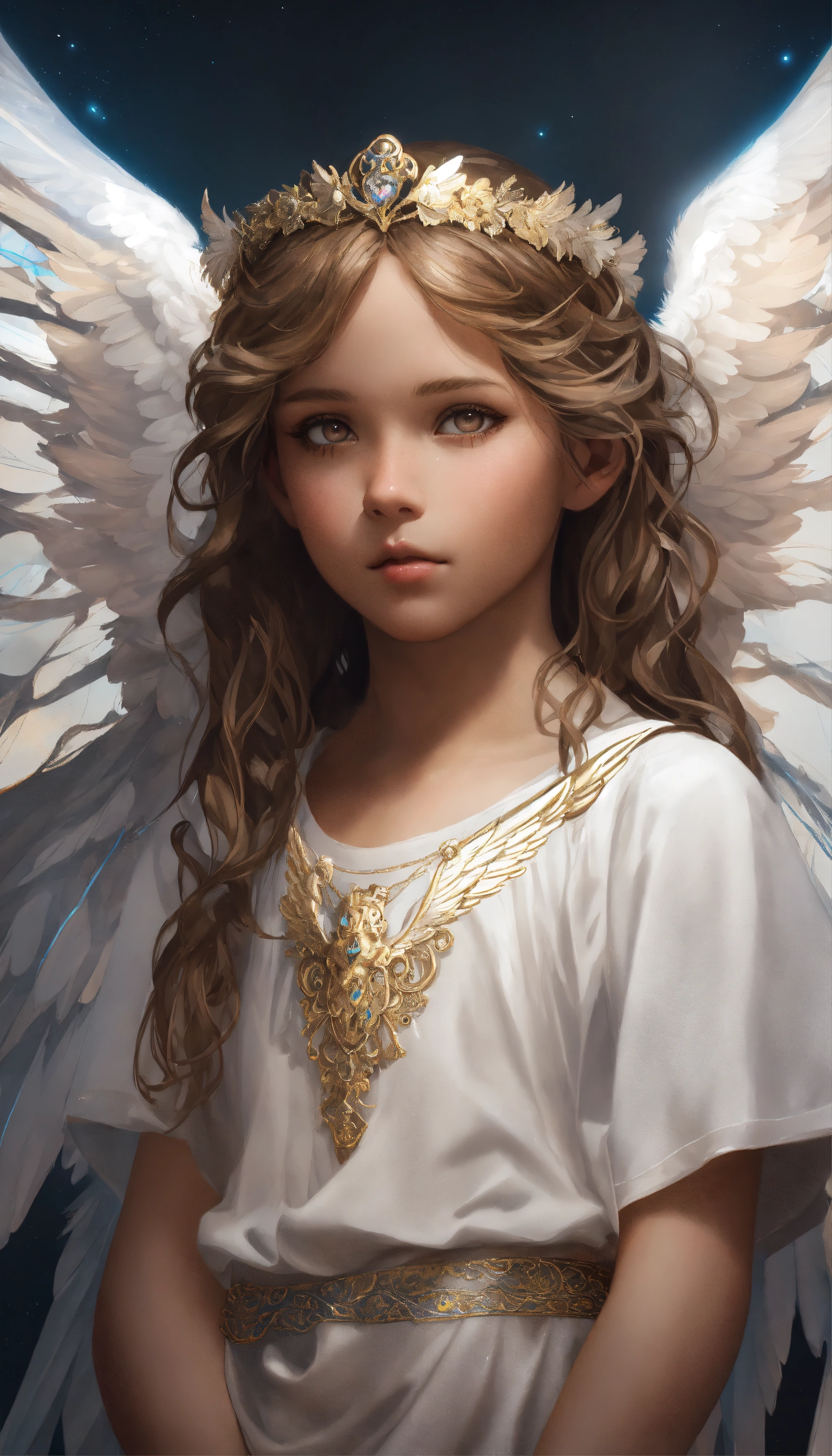 Lexica - Child angel, wings, intricate, headshot, highly detailed ...
