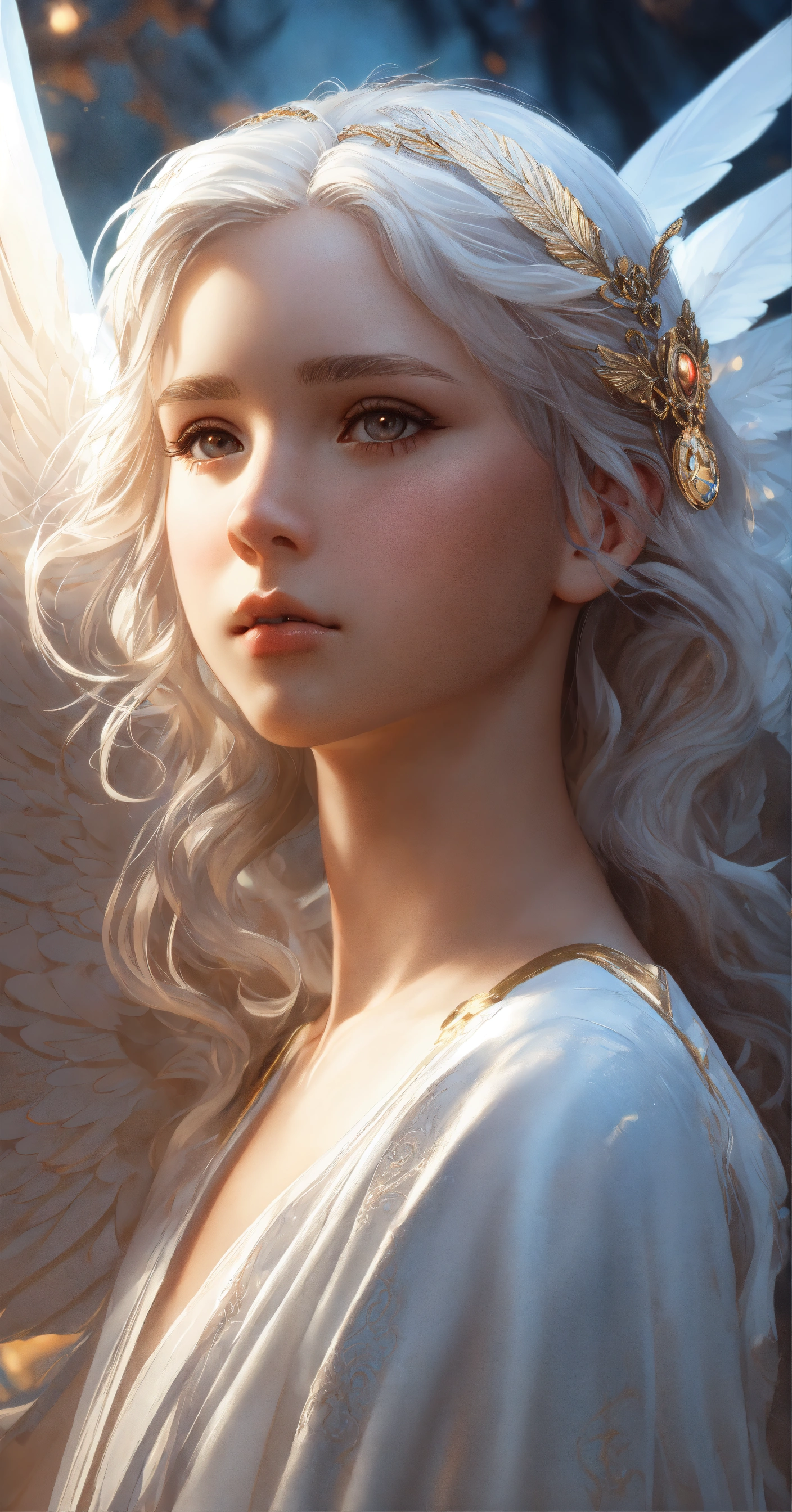 Lexica - Child angel, wings, intricate, headshot, highly detailed ...