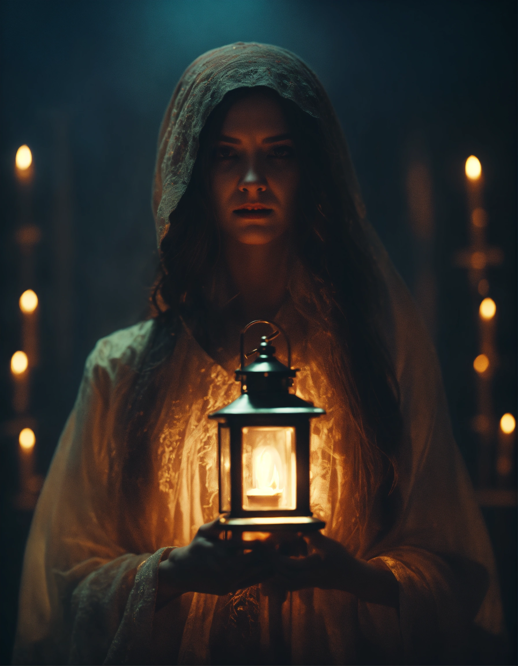 Lexica - An evil spirit next a woman. spiritual art. creepy. 4k ...