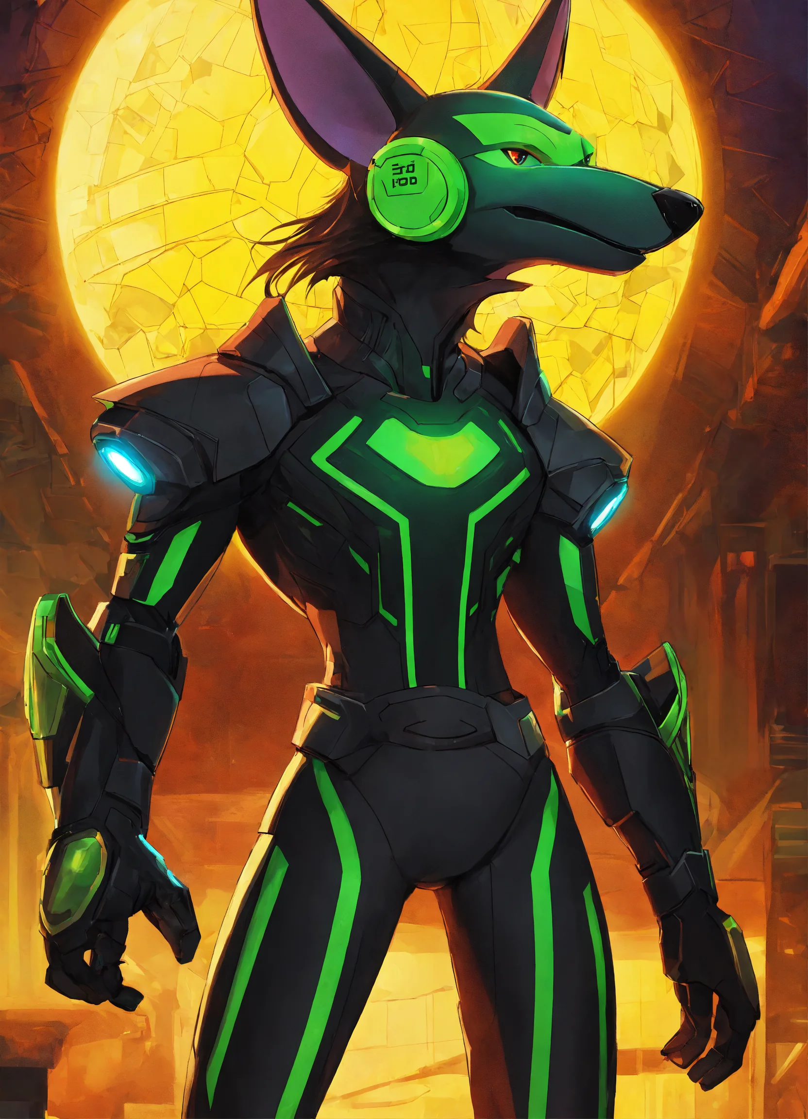 Lexica - Anthropomorphic coyote Tech E. from cartoon Loonatics ...