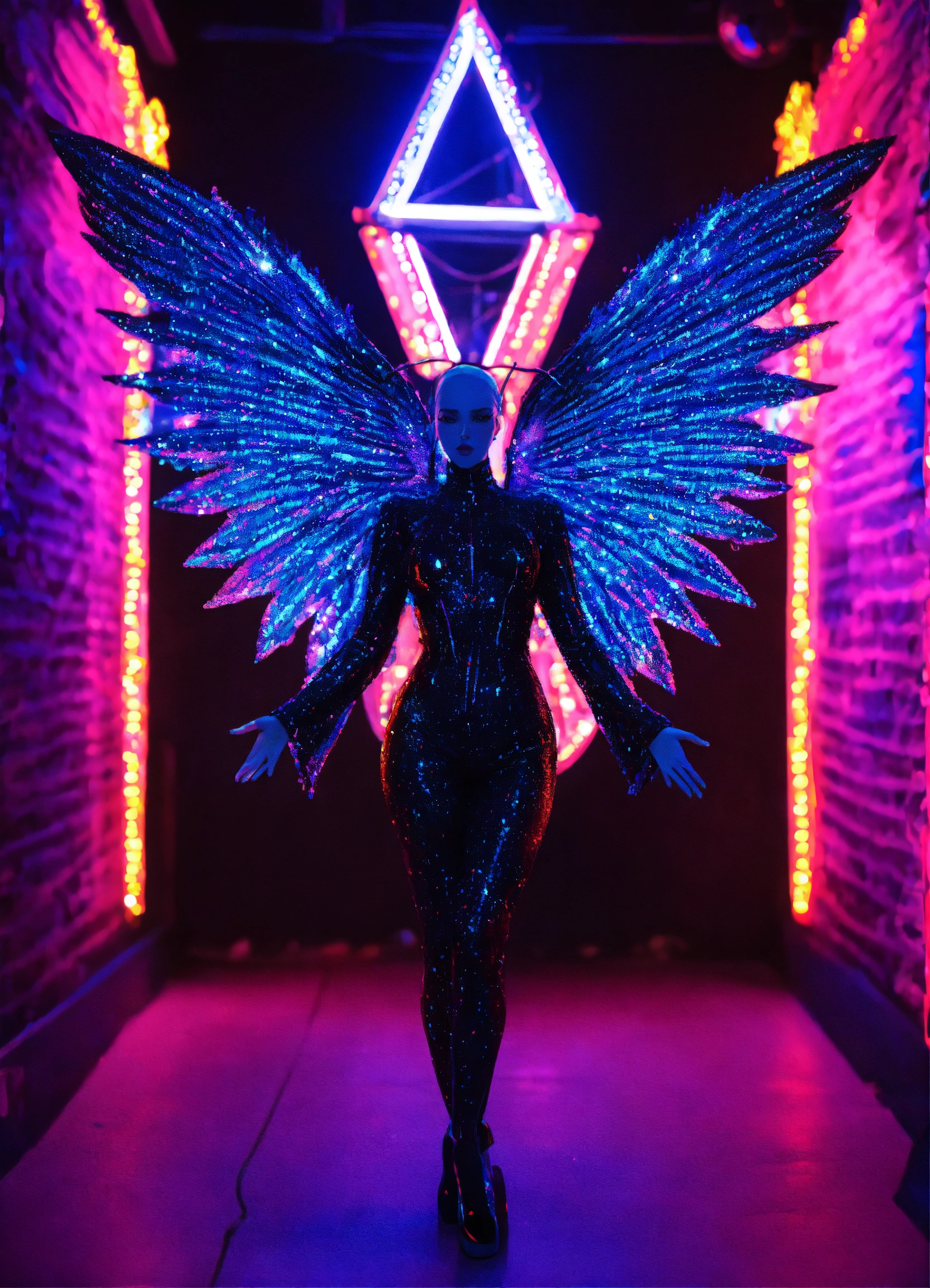 Lexica - Perfect focus Ultra realistic Pinhead with diamond angel wings ...