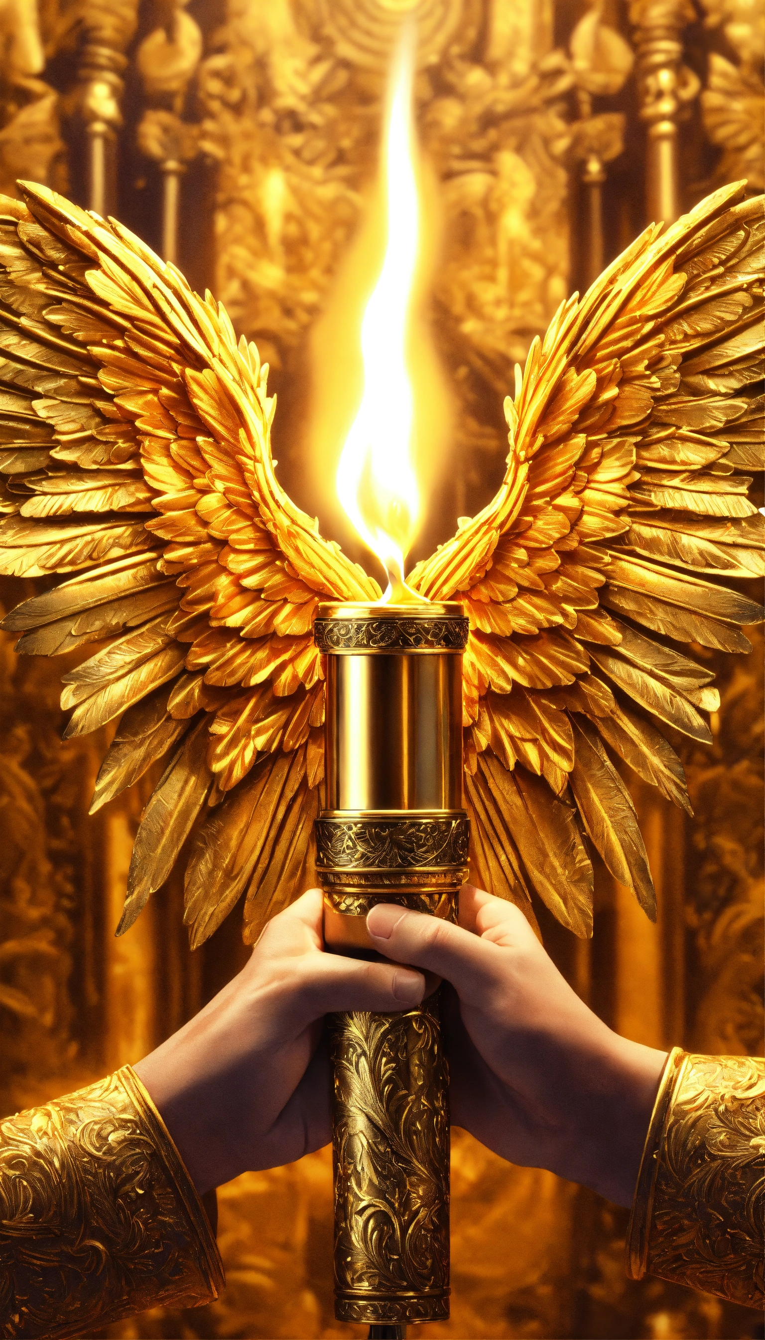 Lexica - Hands. Beautiful and detailed men taking a powerful Torch ...