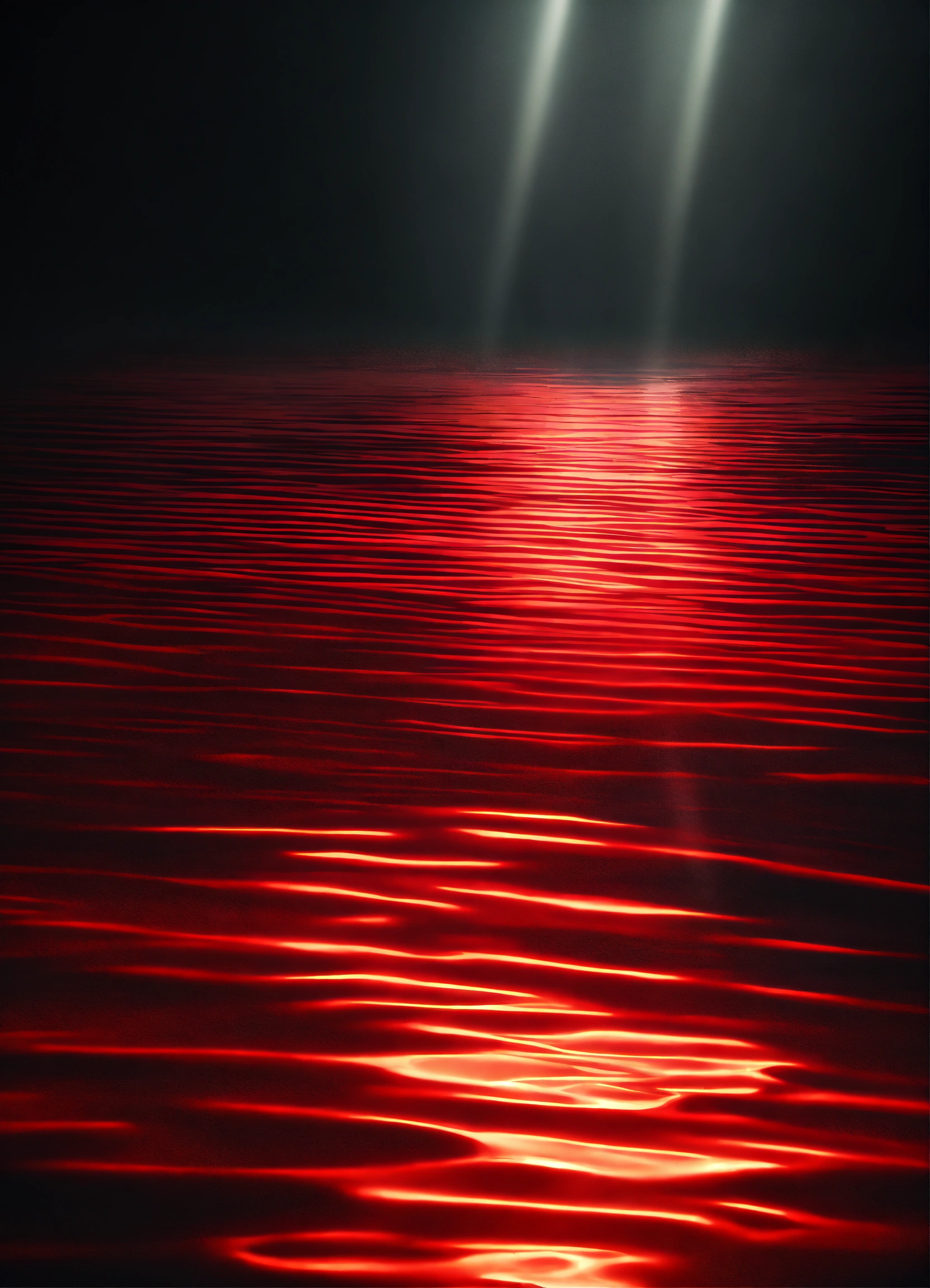 Lexica - Hyper realistic opaque red metallic rays of light reflecting ...