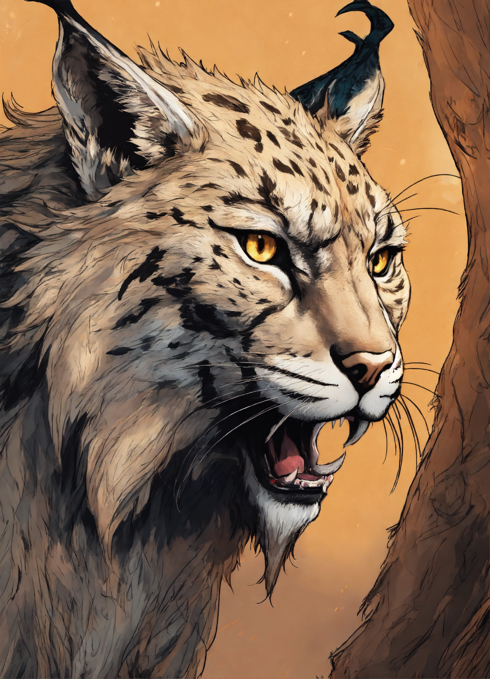 Lexica - The elven beast is a predator, with the head of a lynx ...