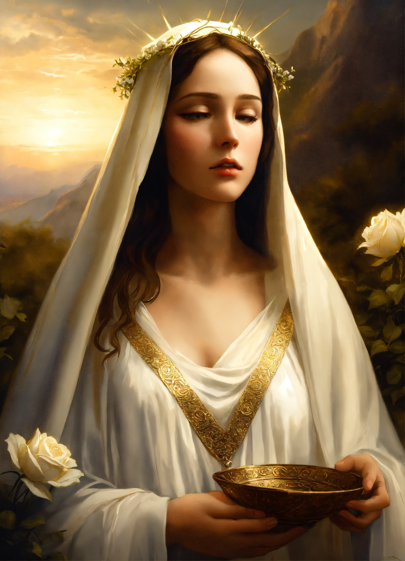 Lexica - Majestic image 0f Virgin Mary, mother of Christ, Extremely ...