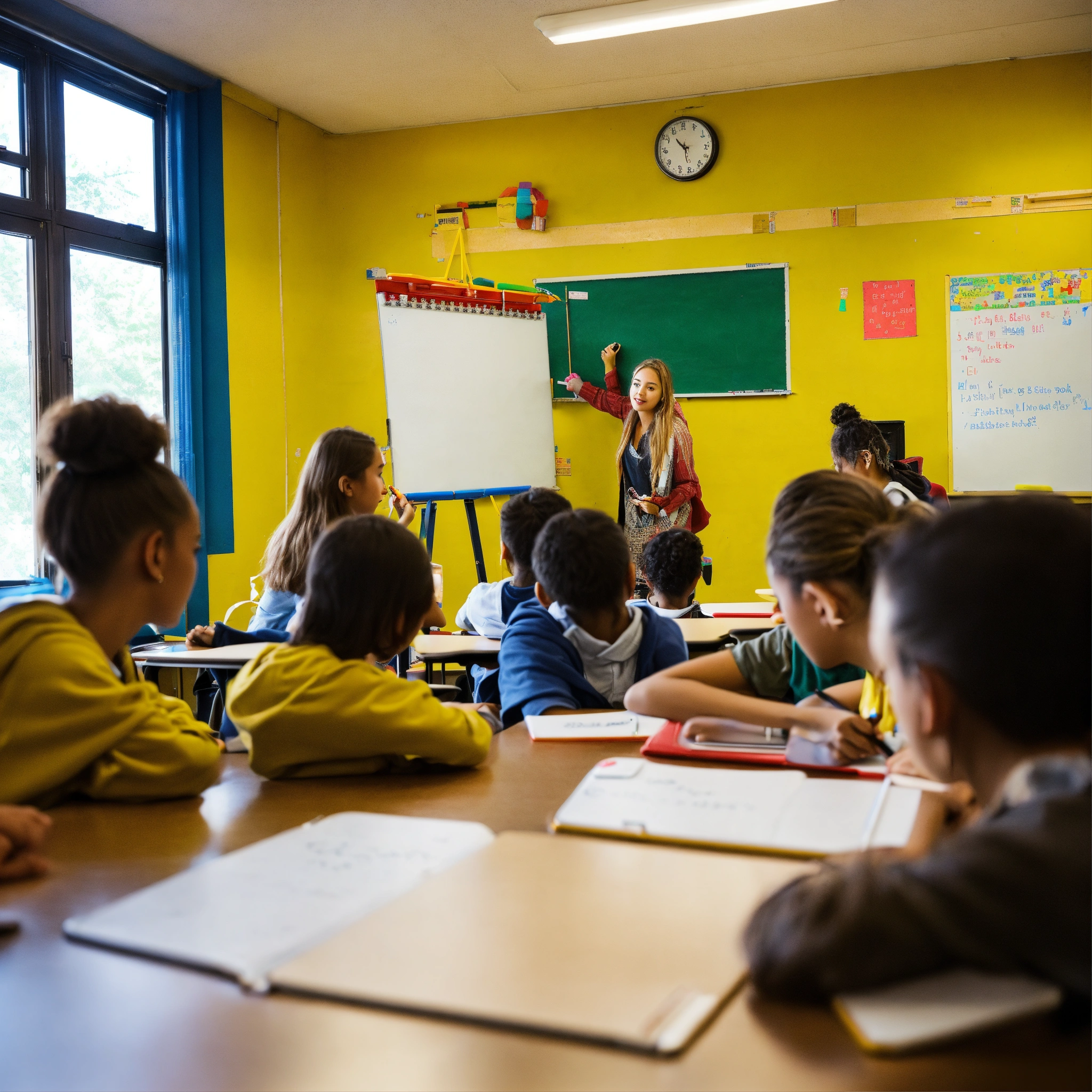 Lexica - A photo of a classroom with students and a teacher. The ...