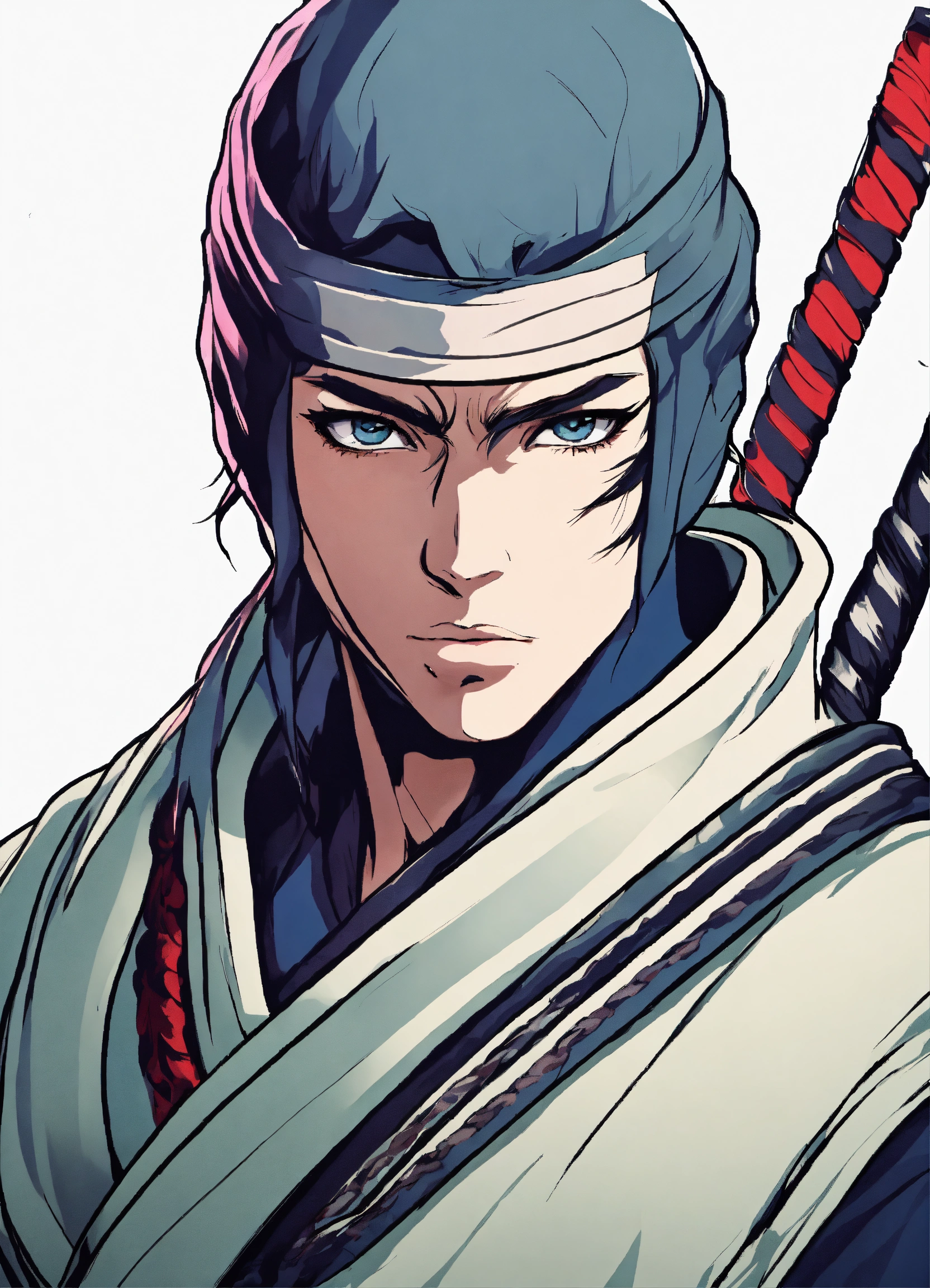 Lexica - Generate a portrait of a ninja, 4K resolution, anime line art ...