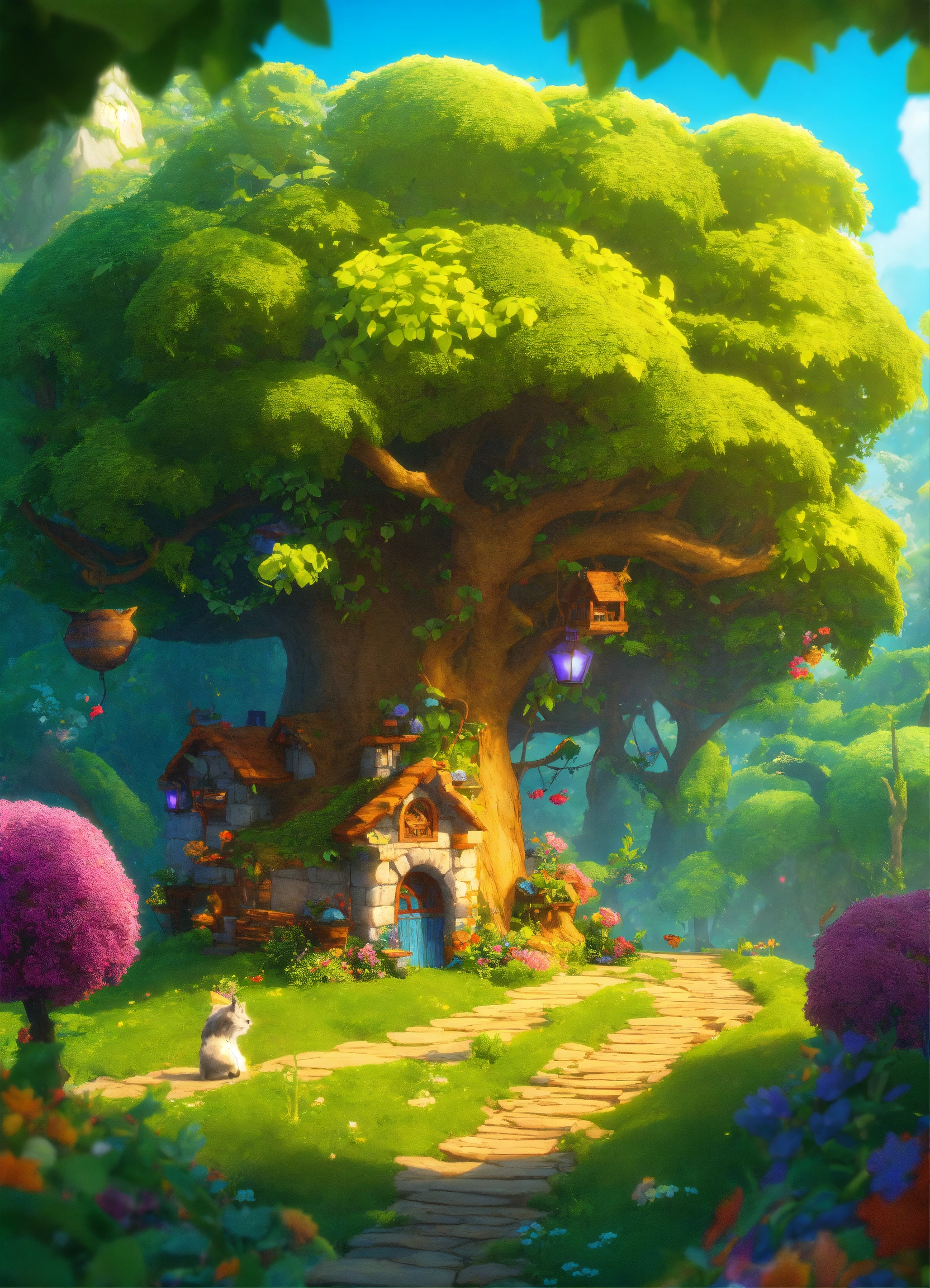 Lexica - Battle, explorers, transformed forest, stronger trees, united animals, forest magic ...