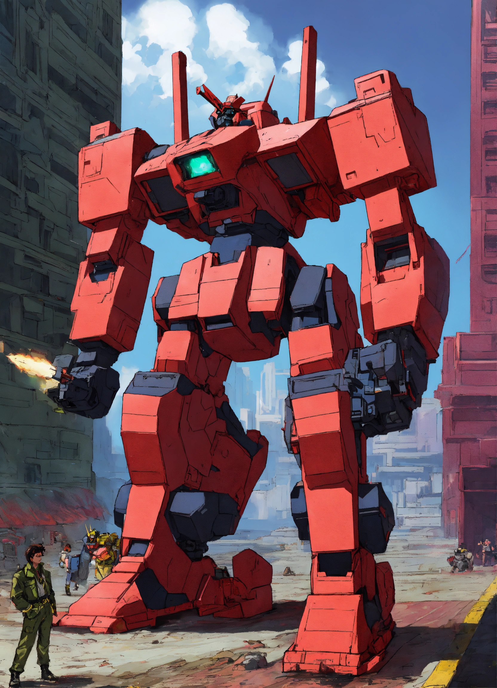 Lexica - 80s evil mecha destroying