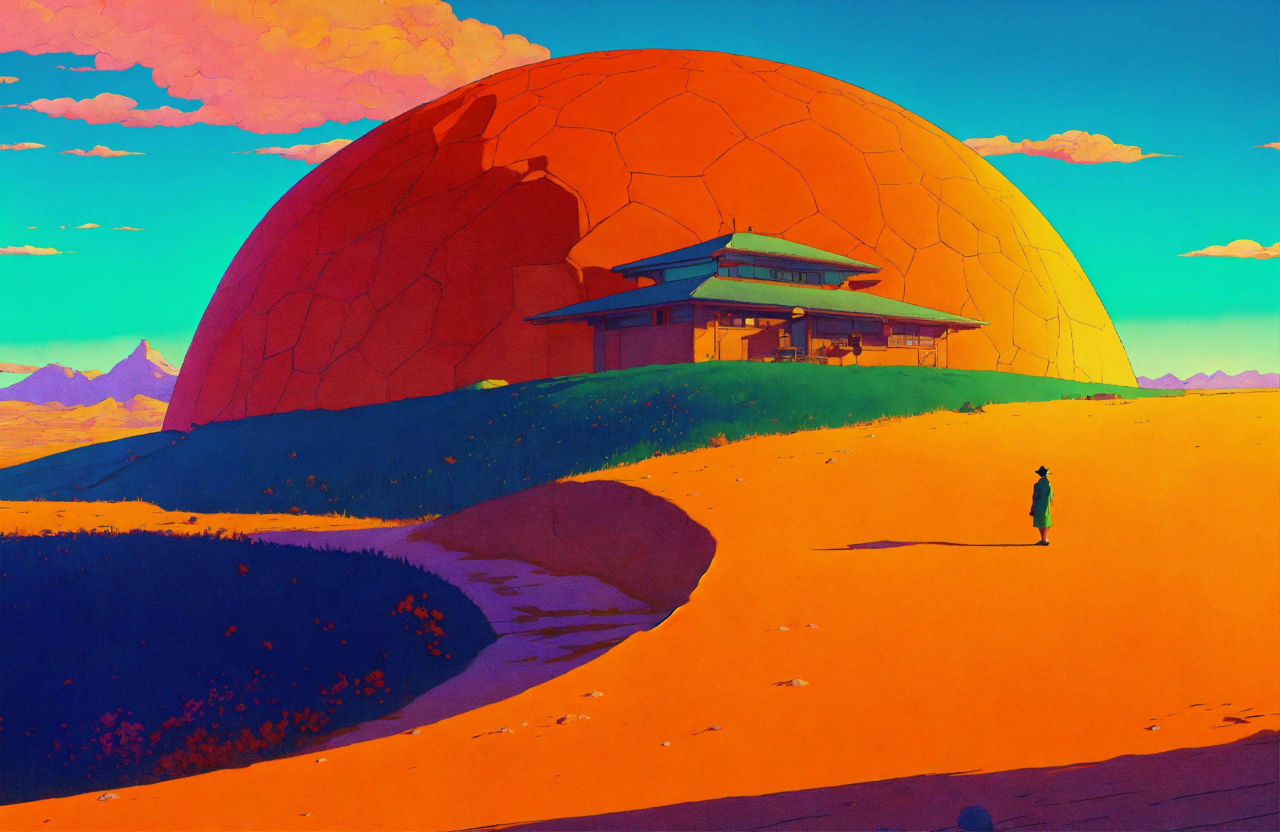 Lexica - A colorful vibrant closeup portrait of a floating body and ...