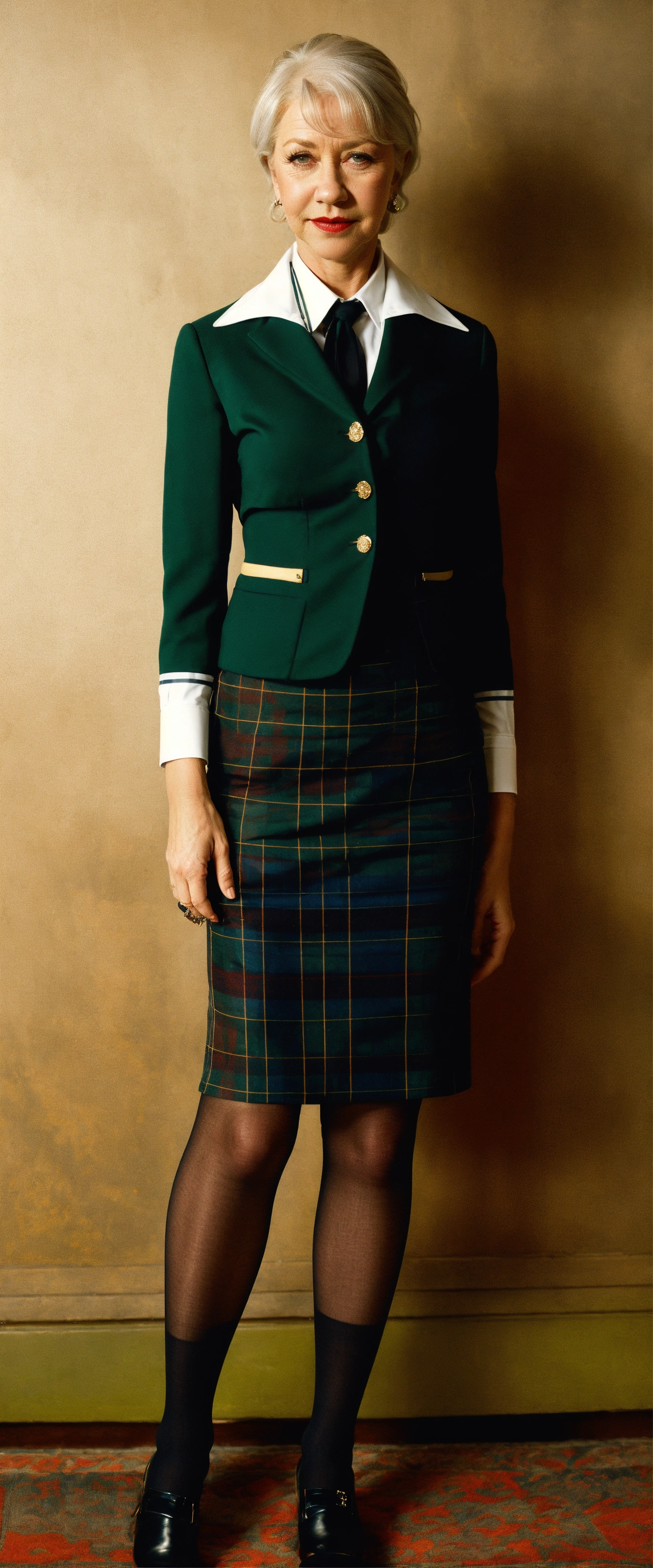 Lexica - A Helen Mirren photographic portrait of a woman with neck ...