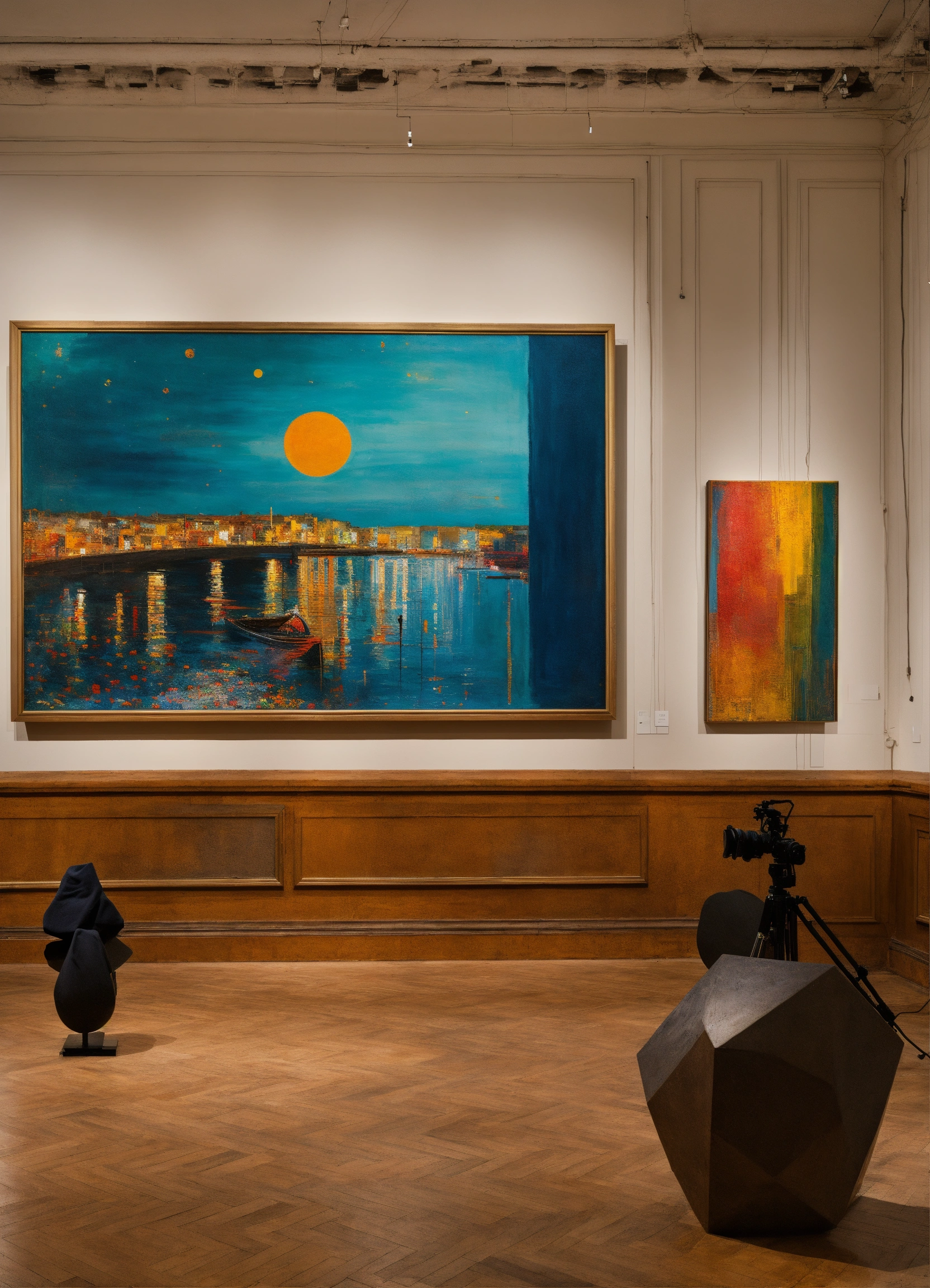 Lexica - A futuristic contemporary art gallery with big art pieces