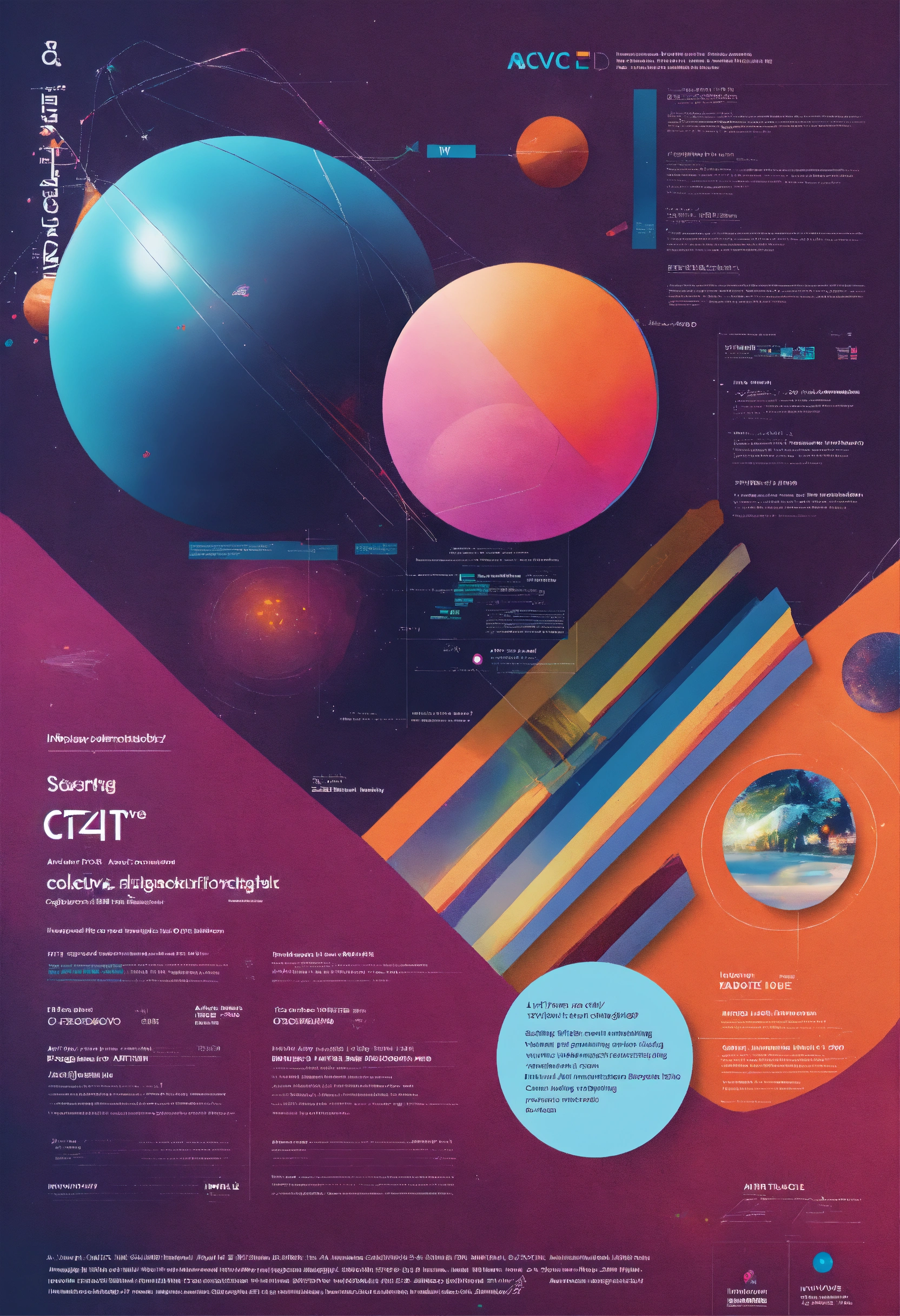 Lexica - Poster design with information, futuristic and minimalist ...