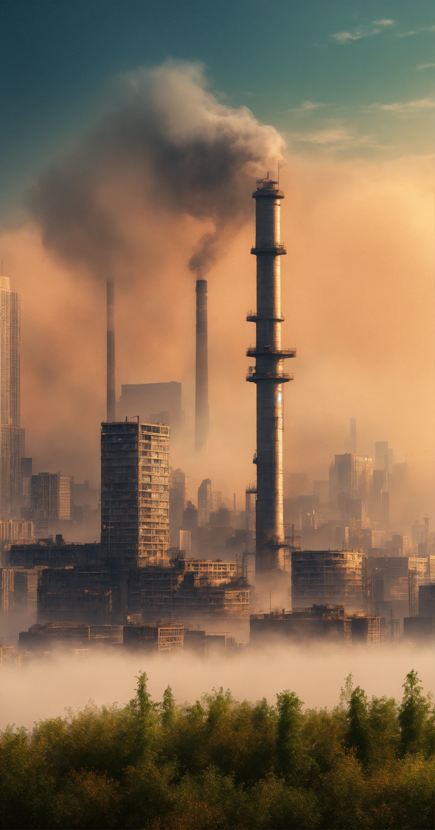 Lexica - Smog background 3d