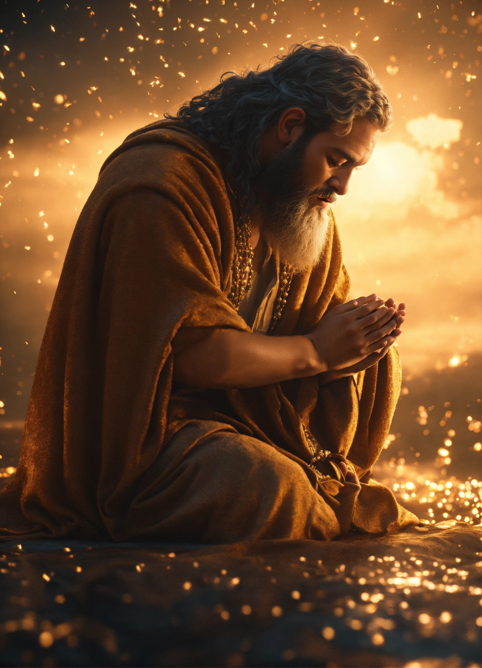 Lexica - Biblical story of Noah praying to God, insanely detailed and ...