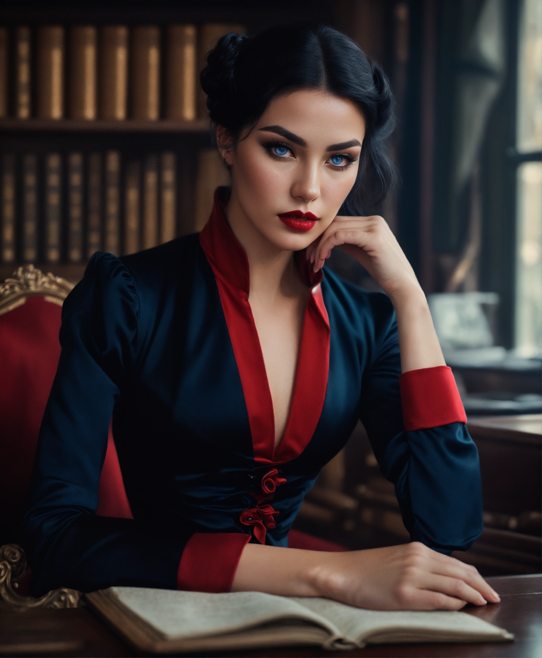 Lexica - Beautiful gang leader, woman, London 1814 year, overcast ...