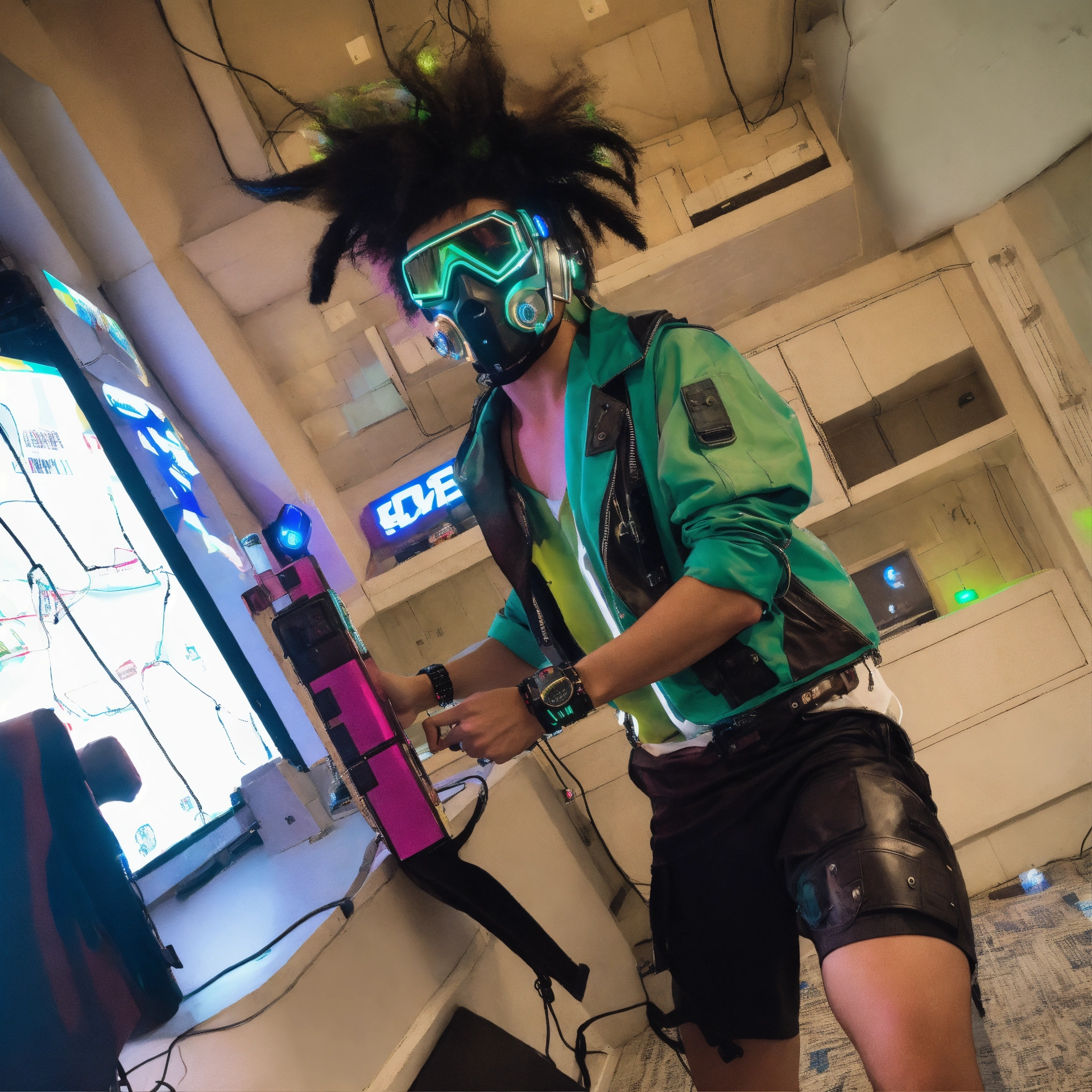 Lexica - Cyber punk male model