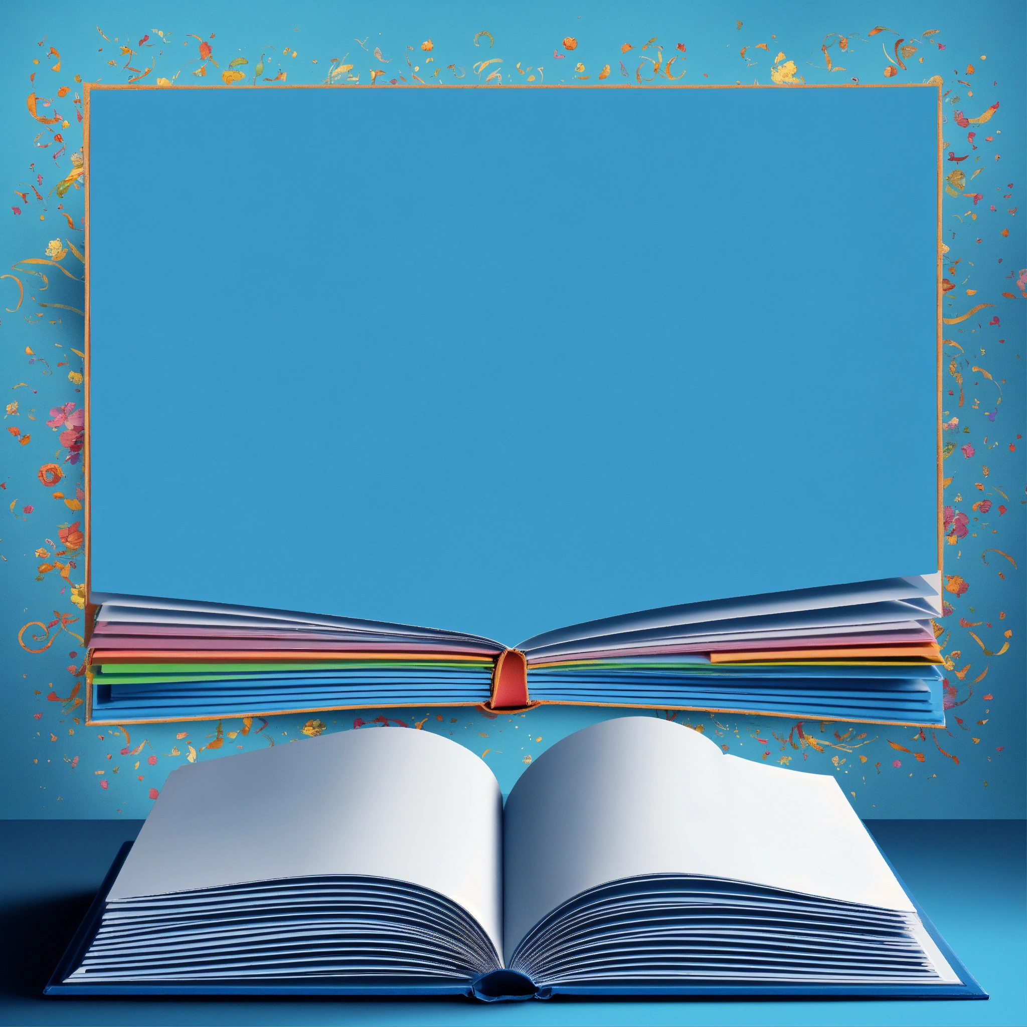 Lexica - A plain blue cartoon book containing quotes on a plain blurred ...