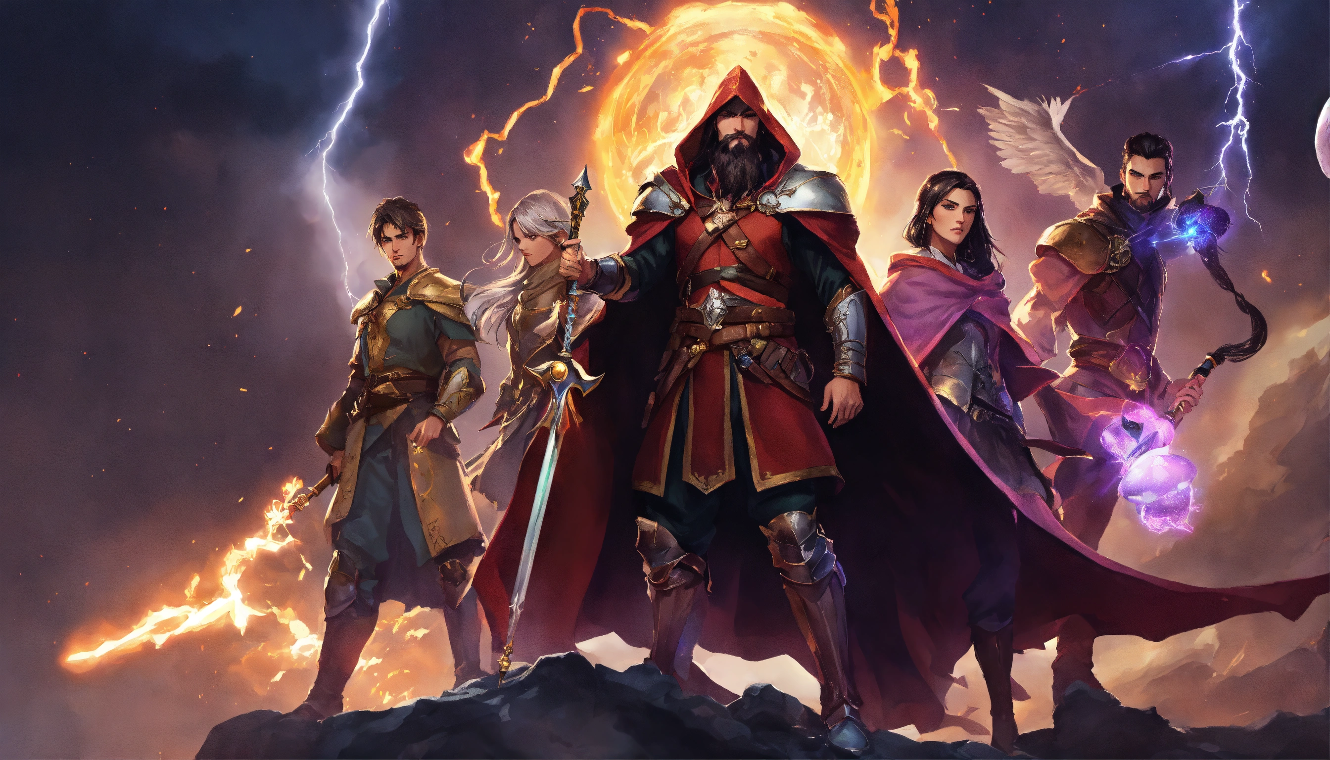 Lexica - A dark medium hair French goatee wizard with no hood male ...