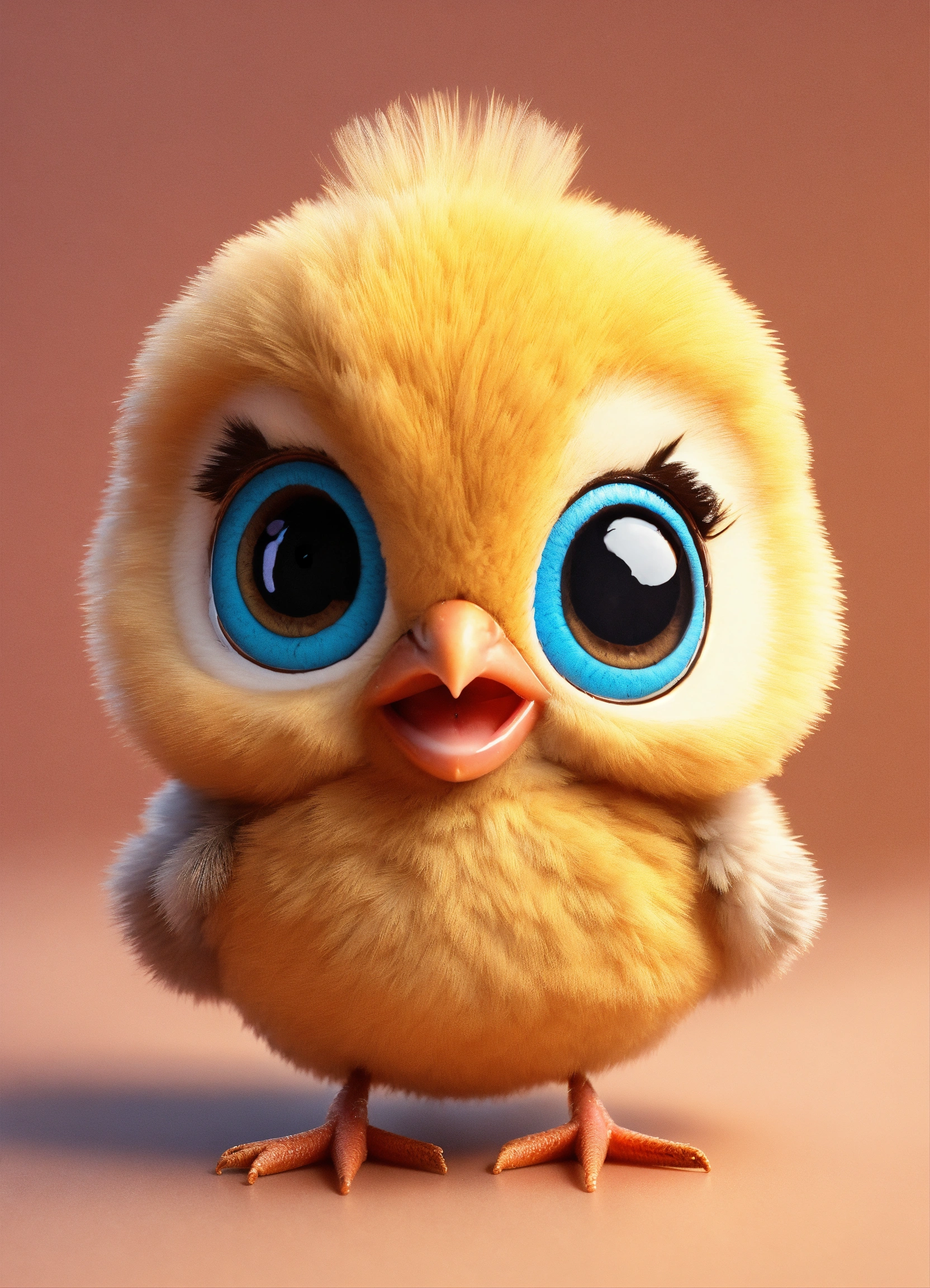 Lexica - Create a cute and cute baby bird with cute eyes, looking in ...