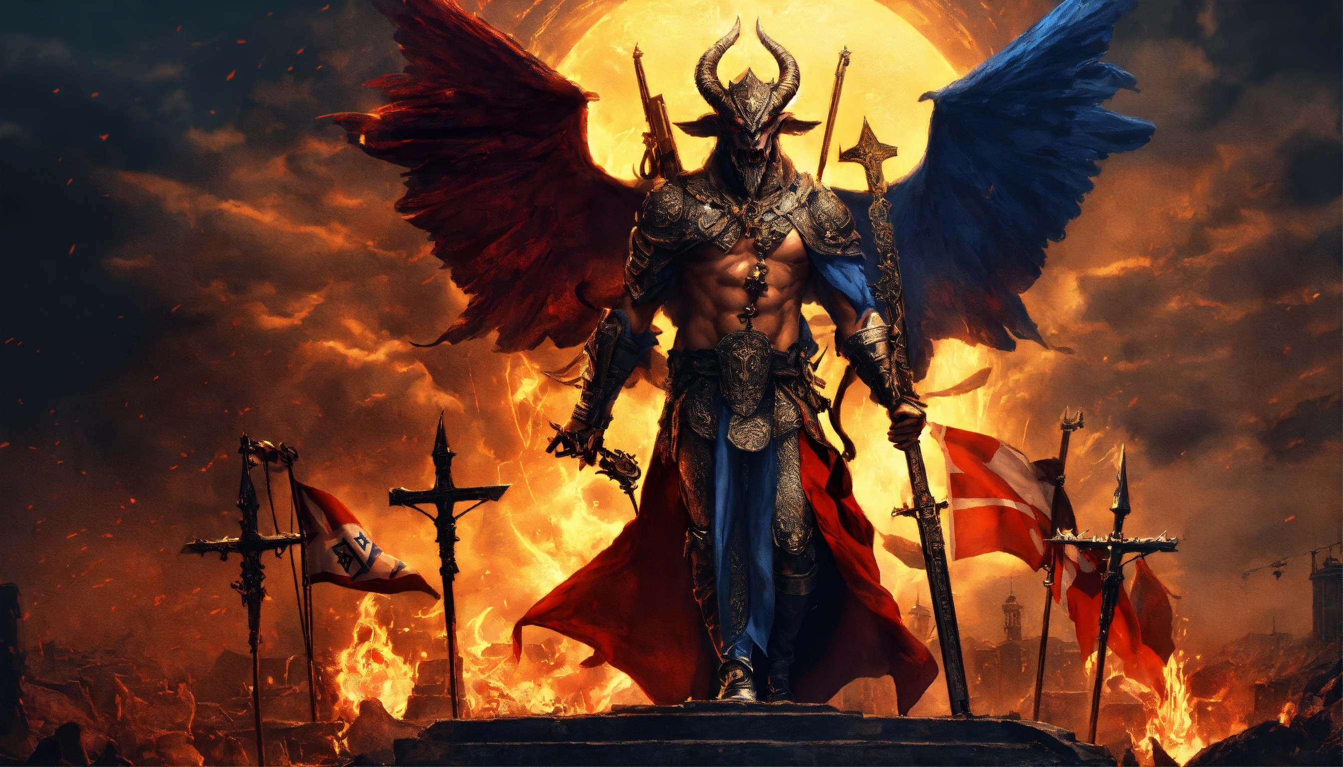 Lexica - Digital Lucifer's Evil demonic Israel demon army carrying ...