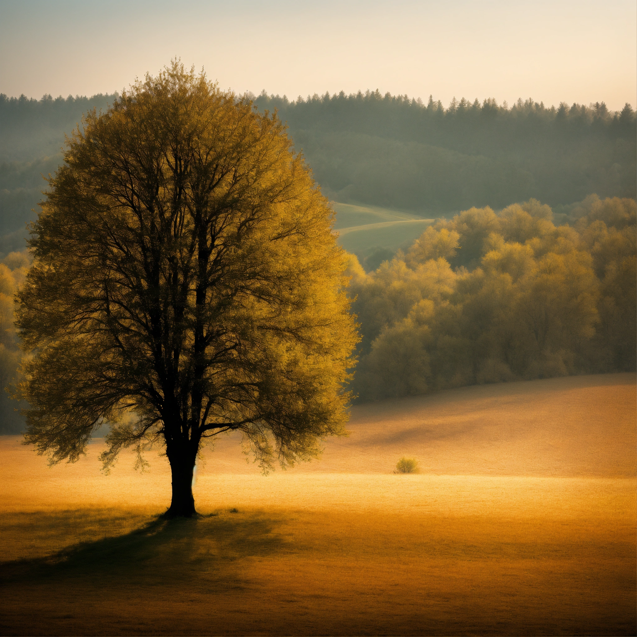 Lexica - High-resolution photograph a trees landscape abstract ...