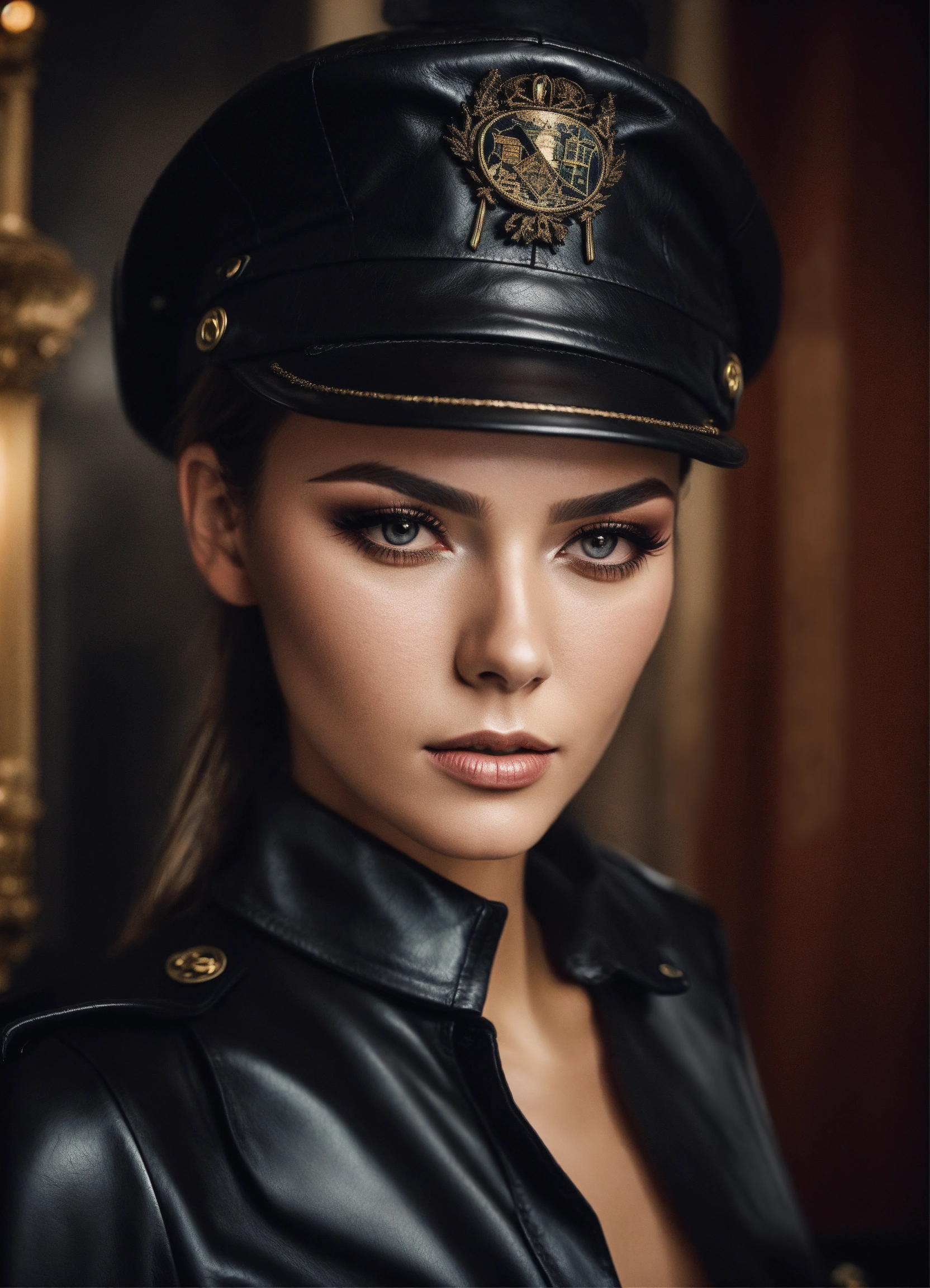 Lexica - Brightly light portrait, stunning european woman model, smoky ...