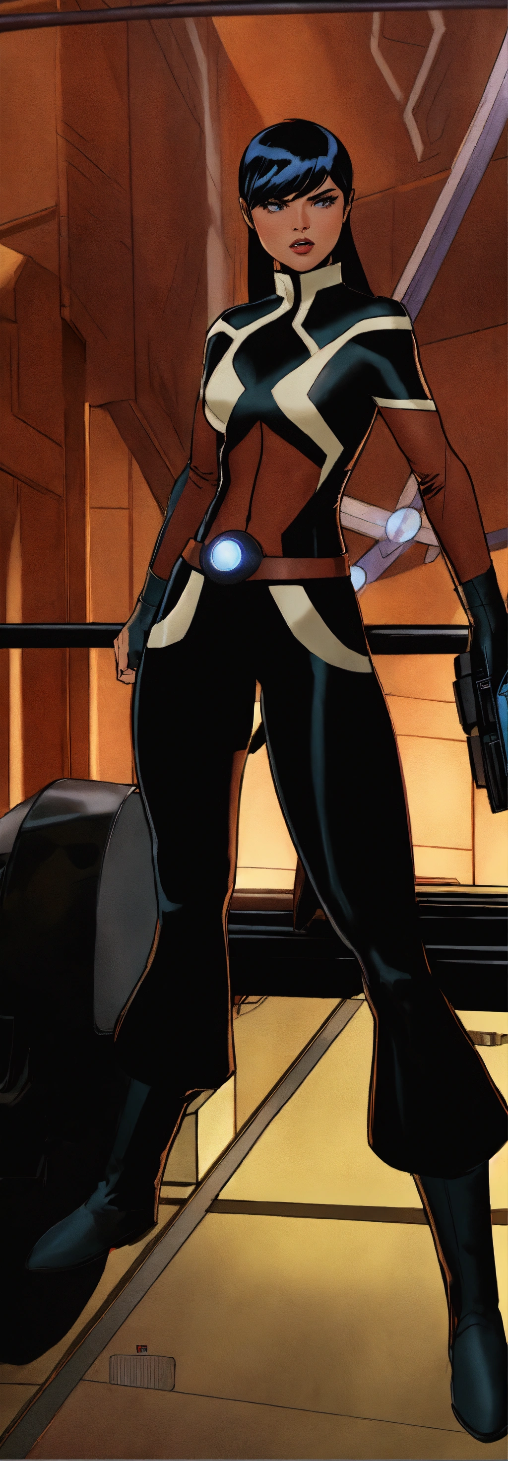 Lexica - Marvel Auran girl from inhumans tv show animated in action ...