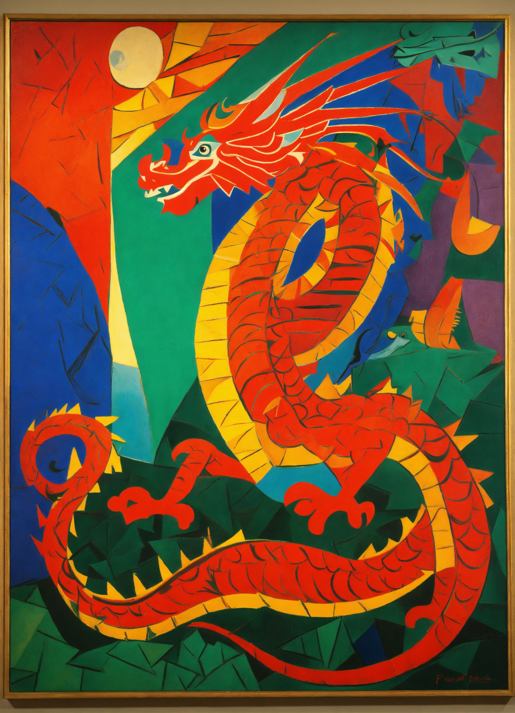 Lexica - Pablo Picasso painting Dragons