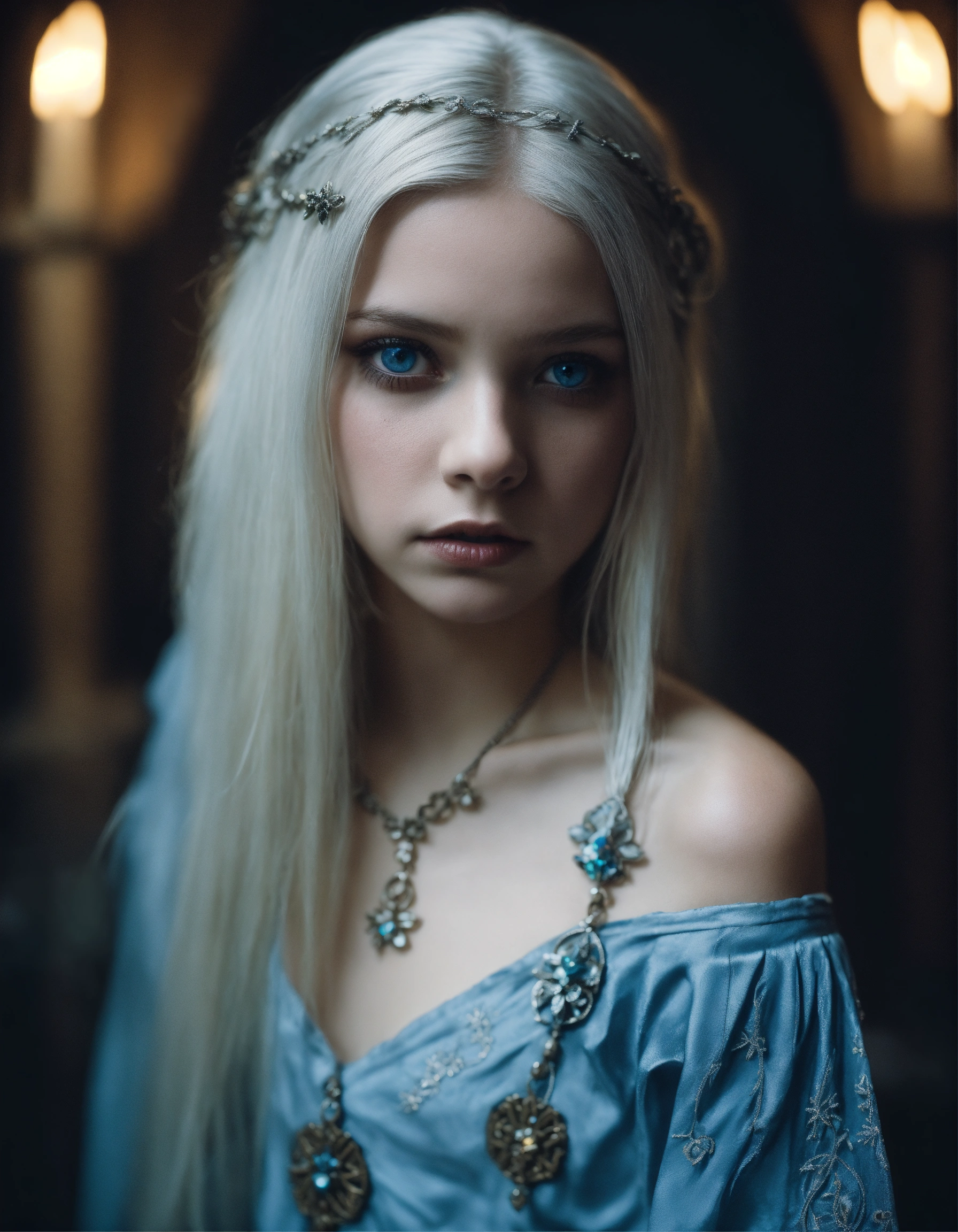 Lexica - Body portrait, sehr kindhafte twelve year old female goth ...