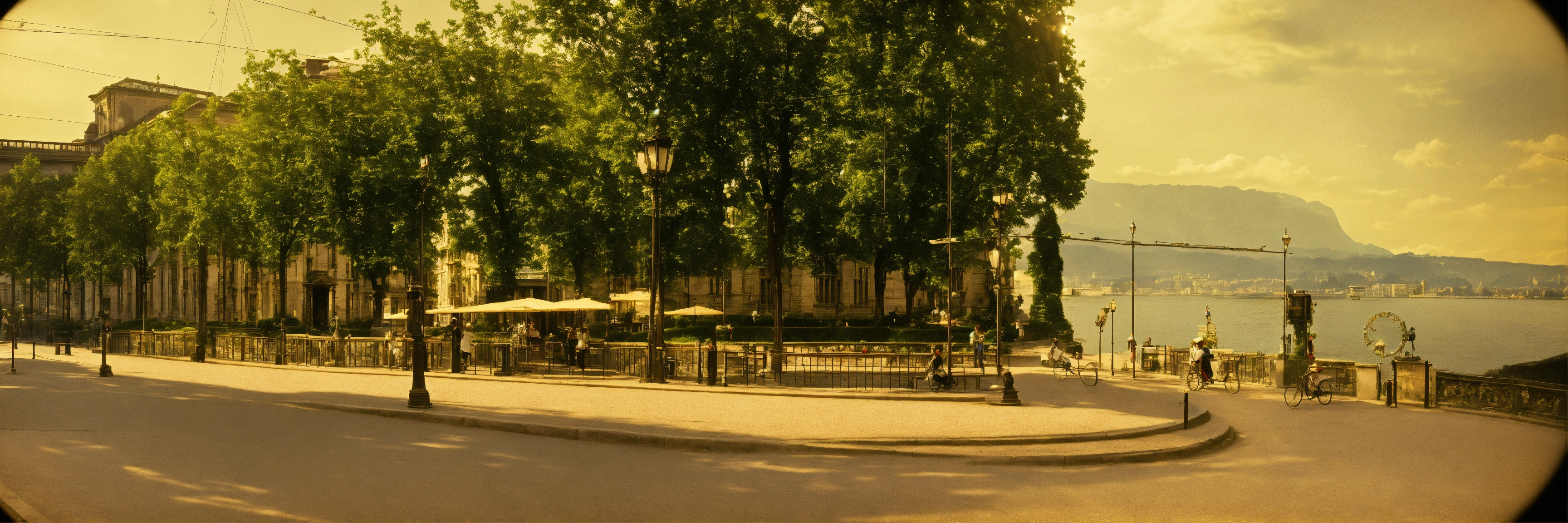 Lexica - A time machine appears in Geneva in 1920, summertime, daytime.